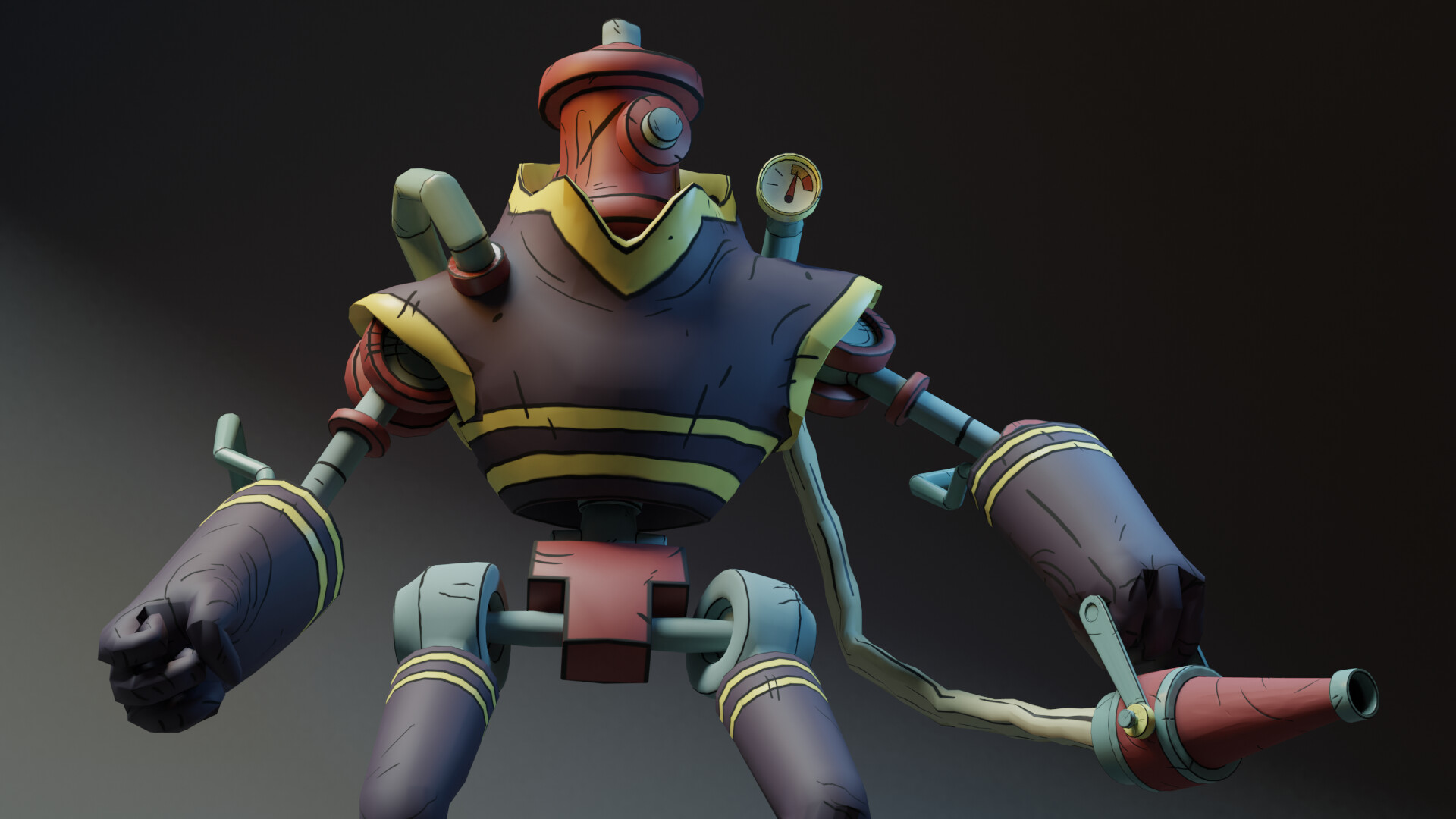 ArtStation - Jose - Robot Hydrant