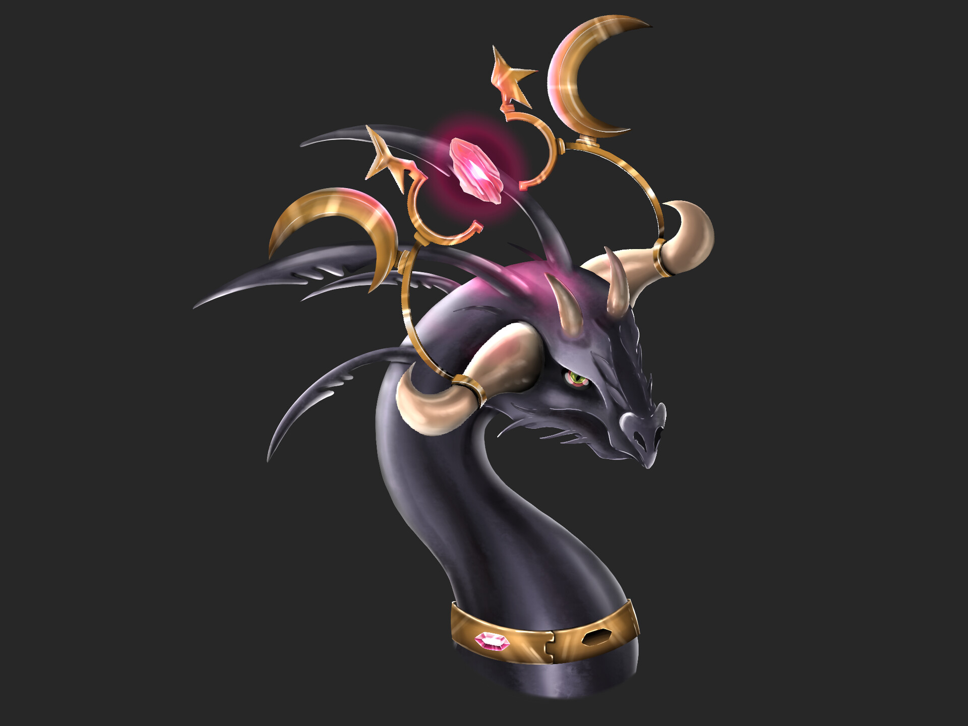 ArtStation - Dragon Headshot