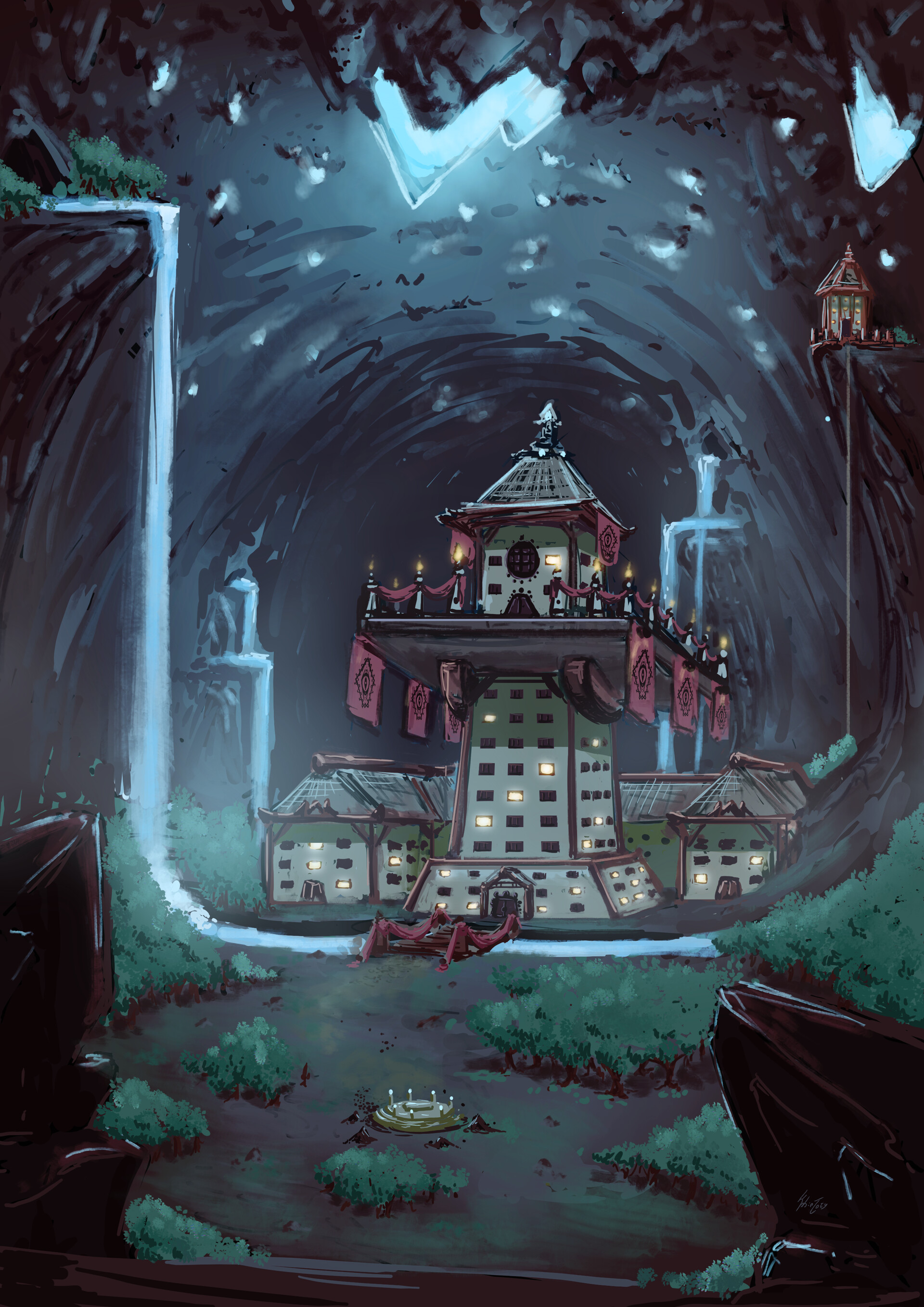 ArtStation - Underground Library