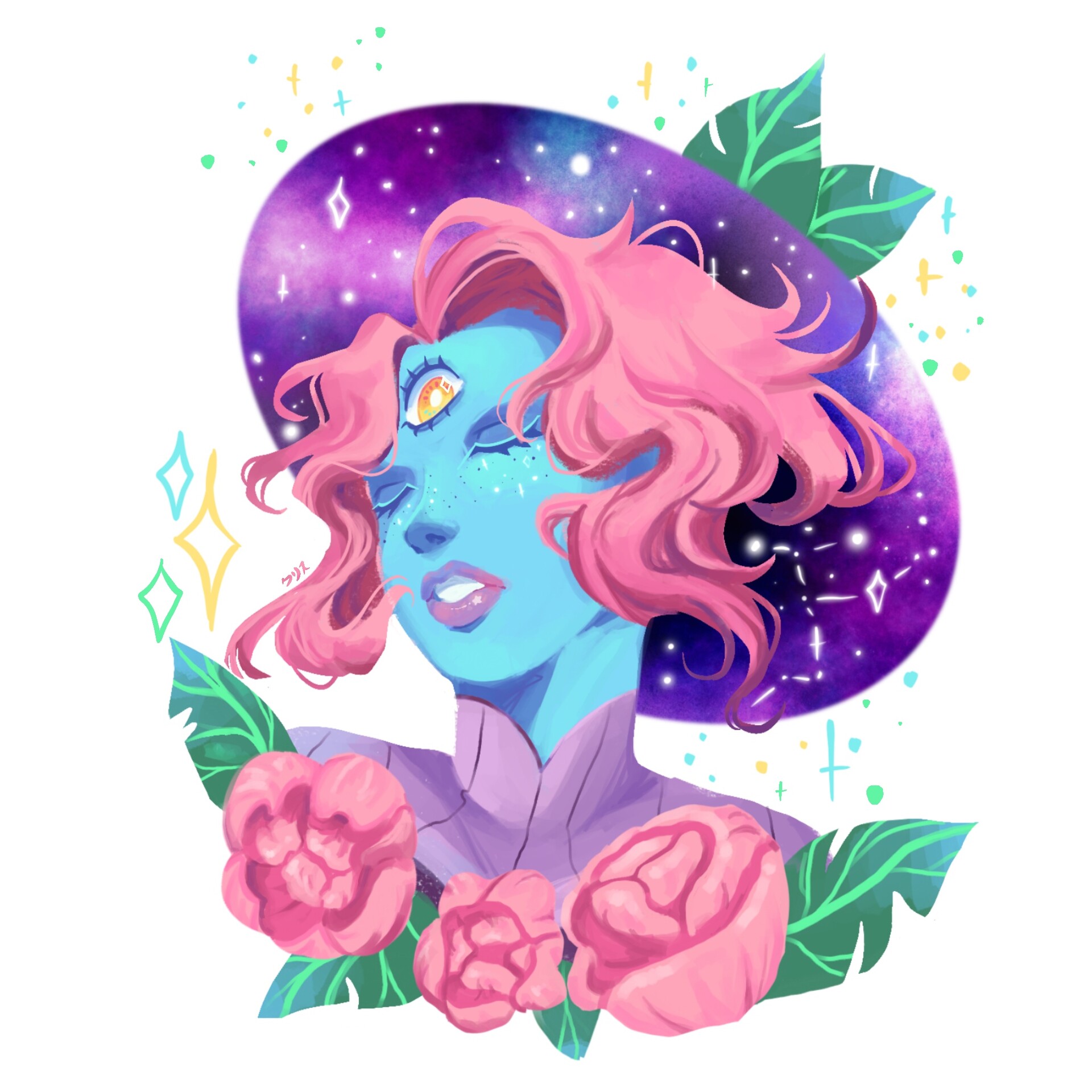 ArtStation - Cosmic flower 🌸