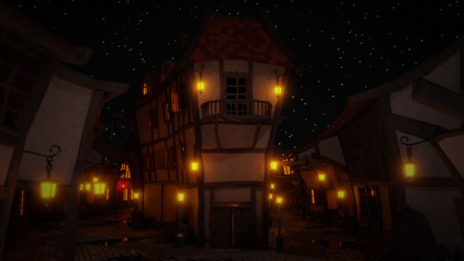 ArtStation - Honey Goose - Medieval fantasy tavern