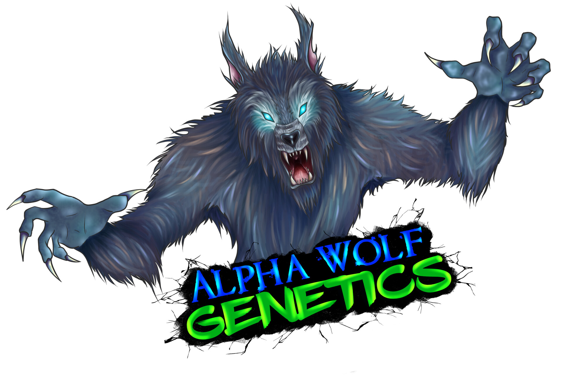 ArtStation - Alpha Wolf Genetics Graphic