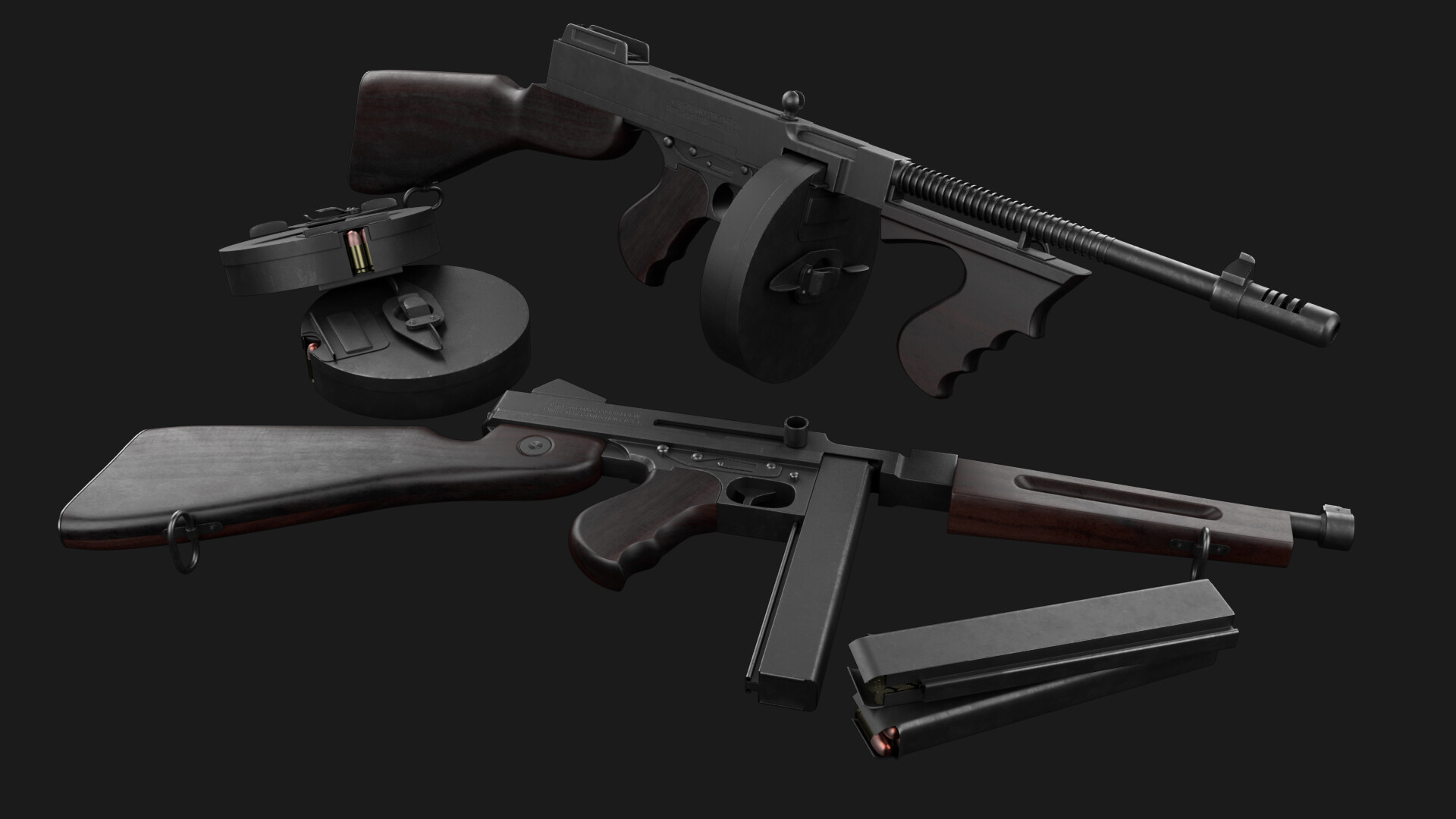 ArtStation - Thompson - M1928 - M1A1