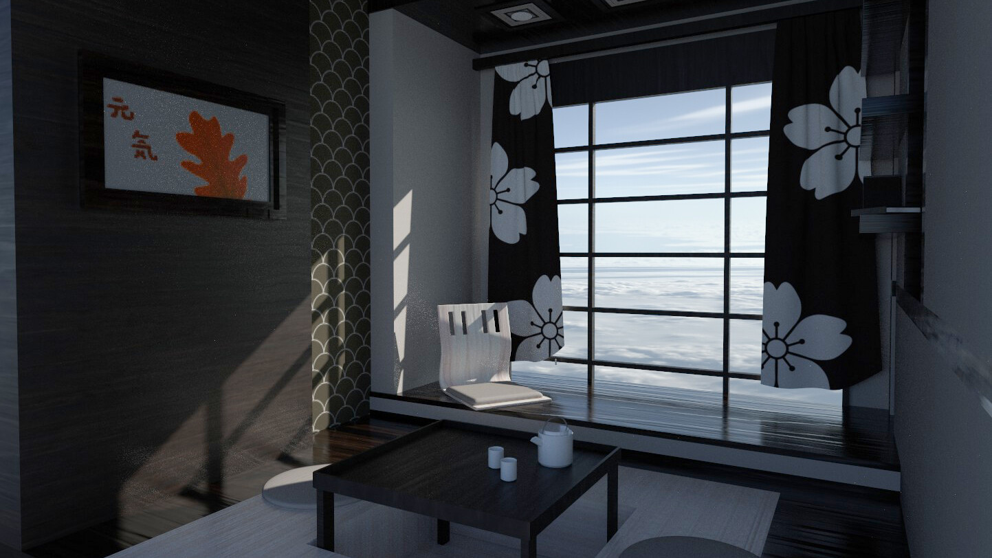 ArtStation - Modern Japanese Style Interior Design