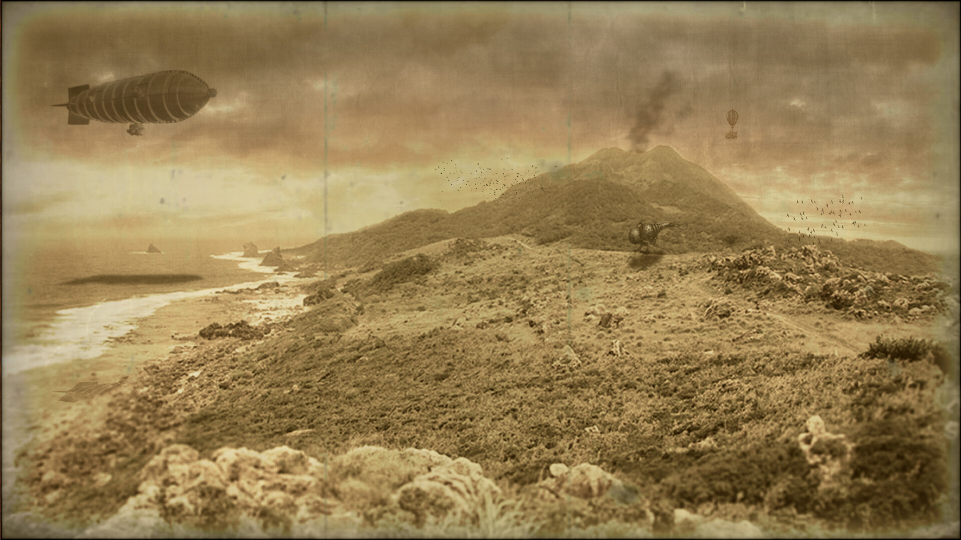 Daniel Vacek - Residence of Count d'Artigas - Steampunk cave living