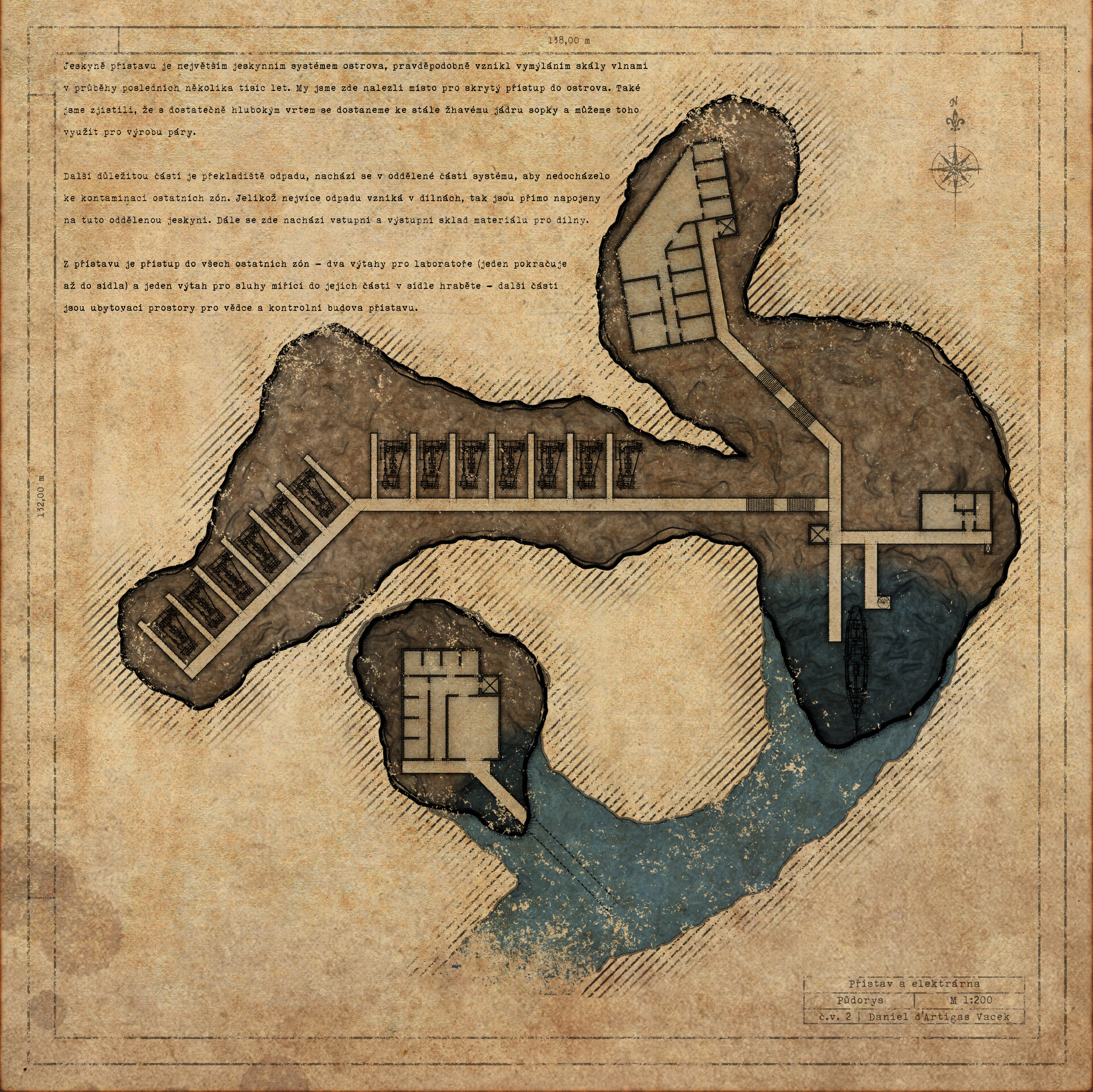 Daniel Vacek - Residence of Count d'Artigas - Steampunk cave living