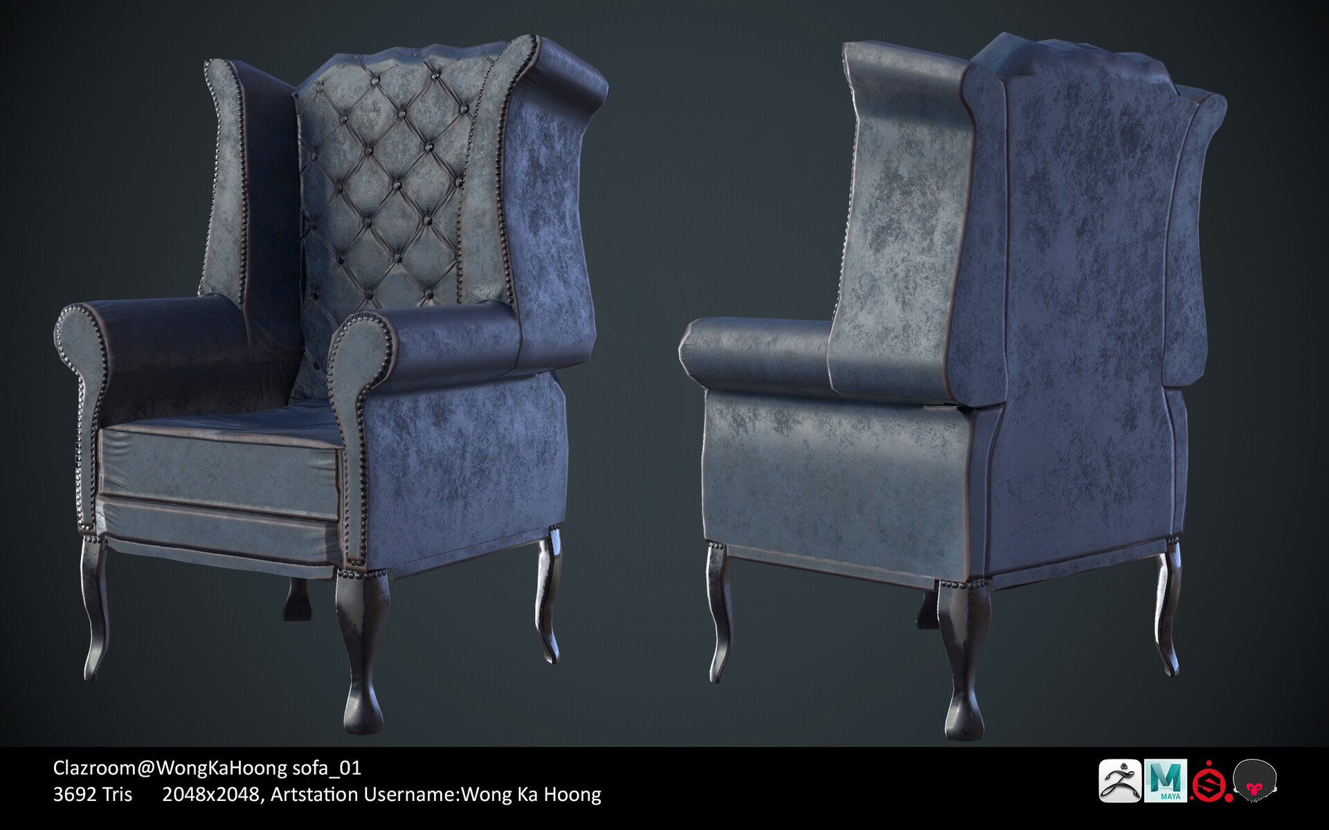 ArtStation - Sofa Modeling