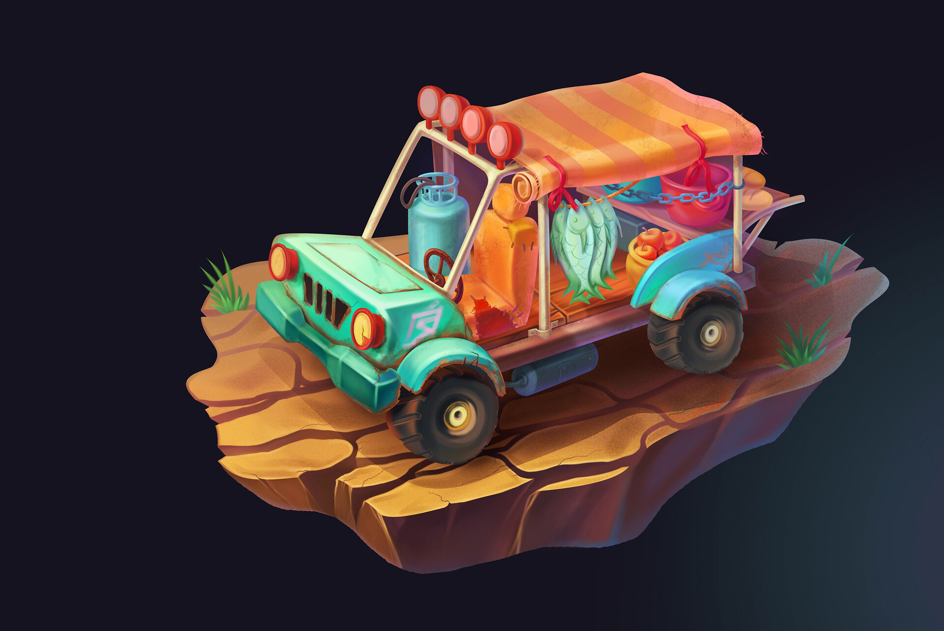 ArtStation - Chef transport in post-apocalypse time