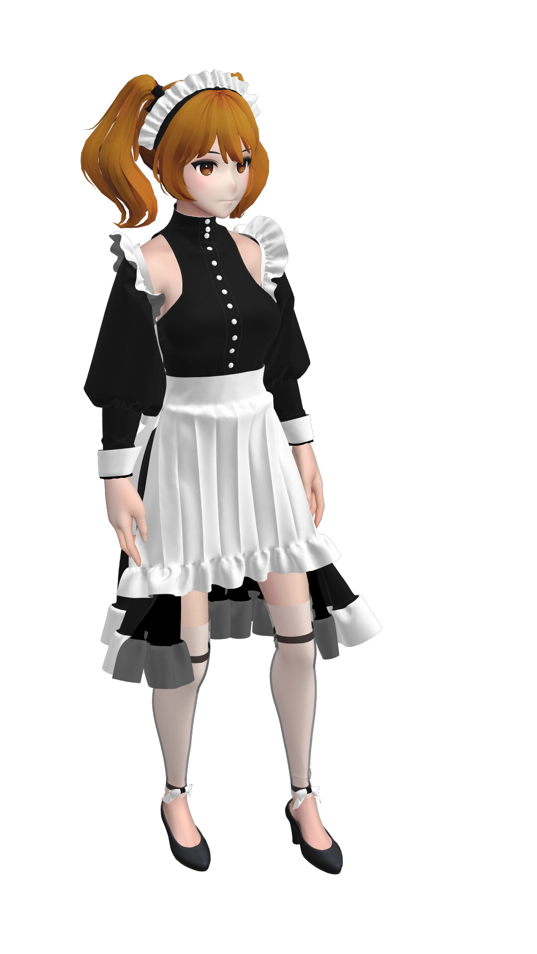 Wingfox workshop - Anime Style Maid Outfit using Marvelous Designer 10