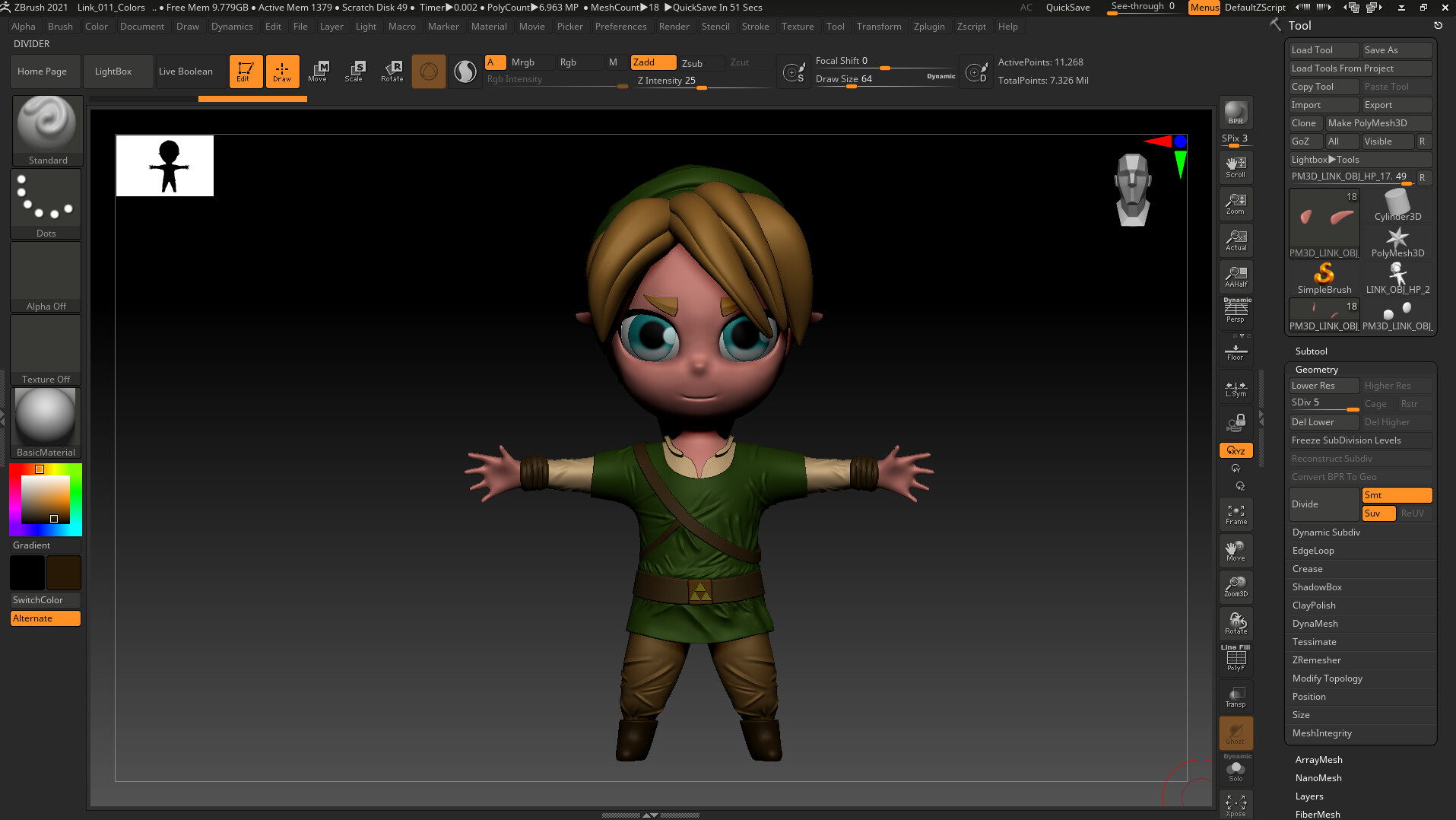 ArtStation - Link Sculpt in ZBrush