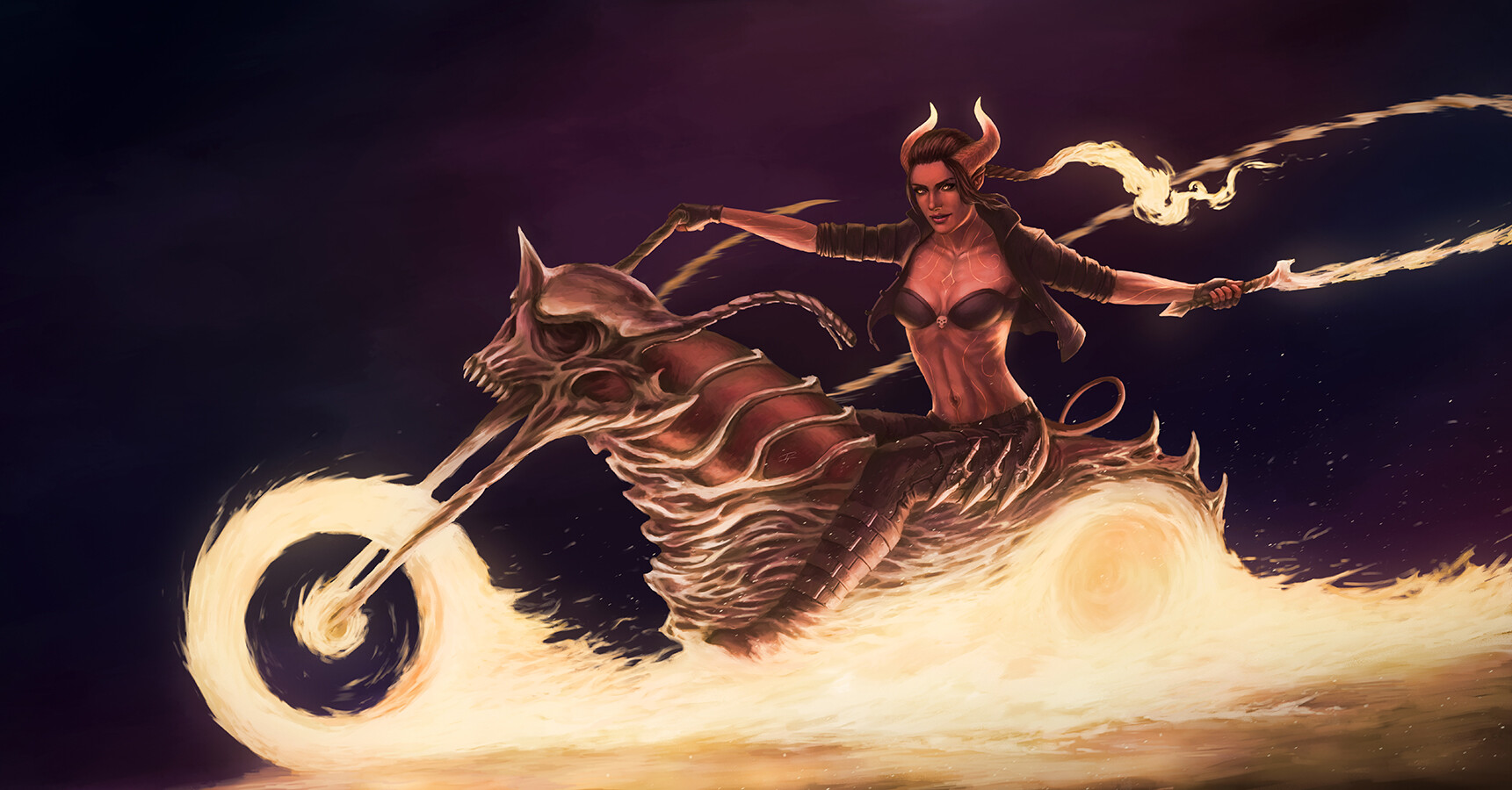 ArtStation - Tiefling Hellrider