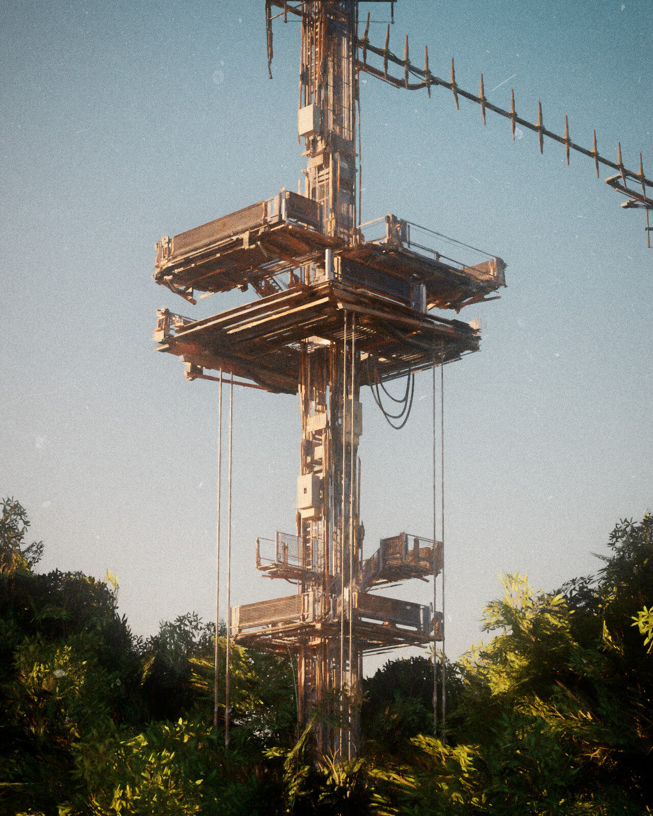 ArtStation - Electrical Tower in Summer