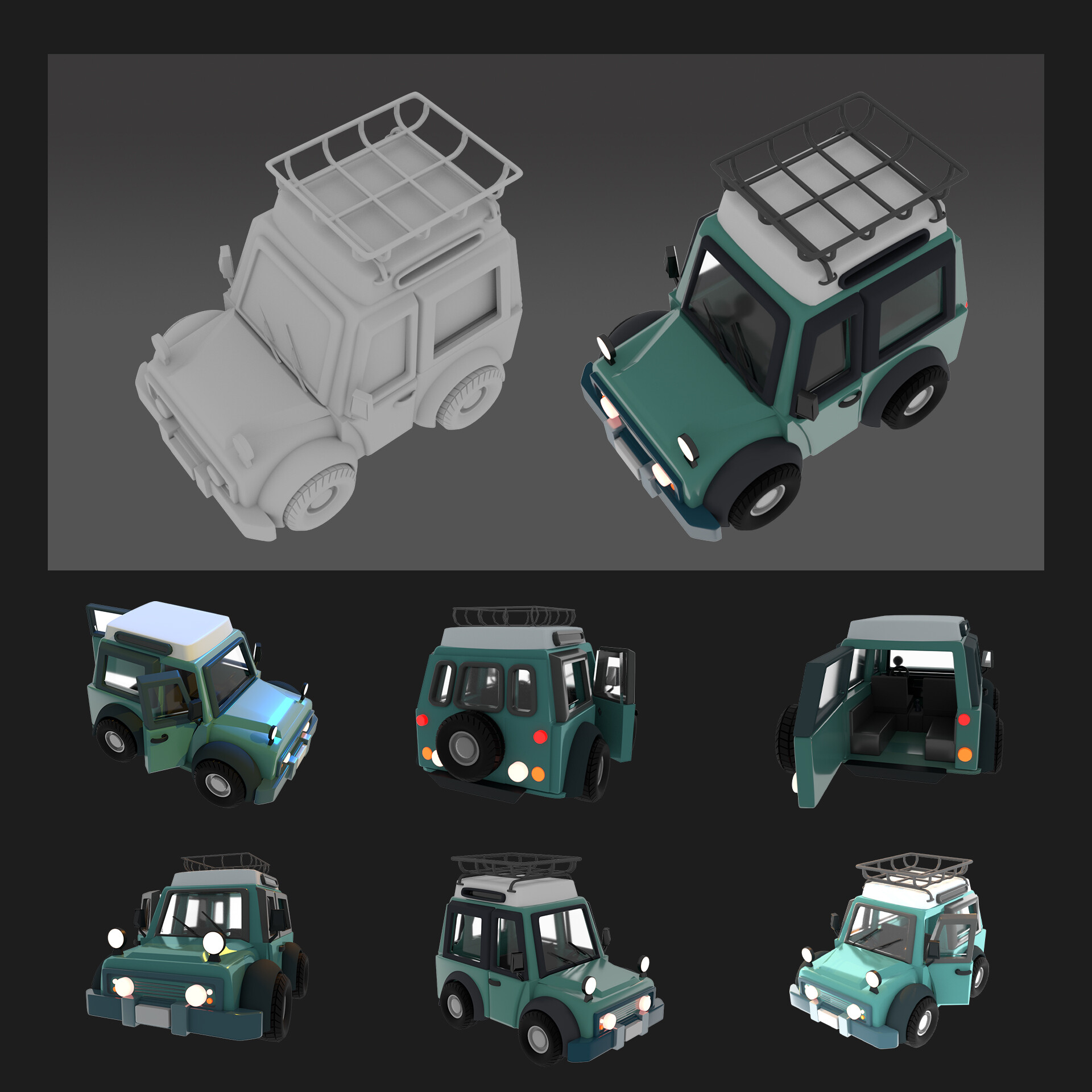 ArtStation - Mini Land Rover