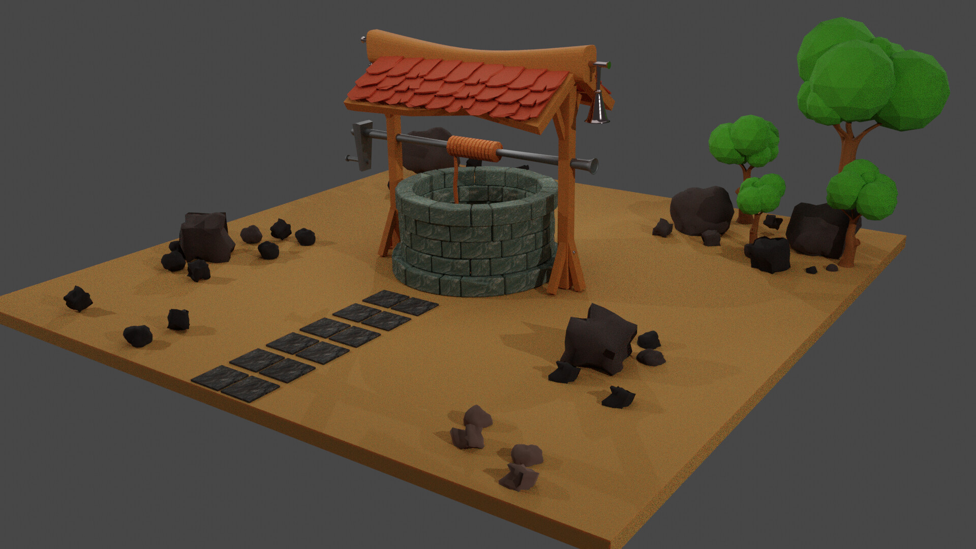 ArtStation - Low poly art for animation