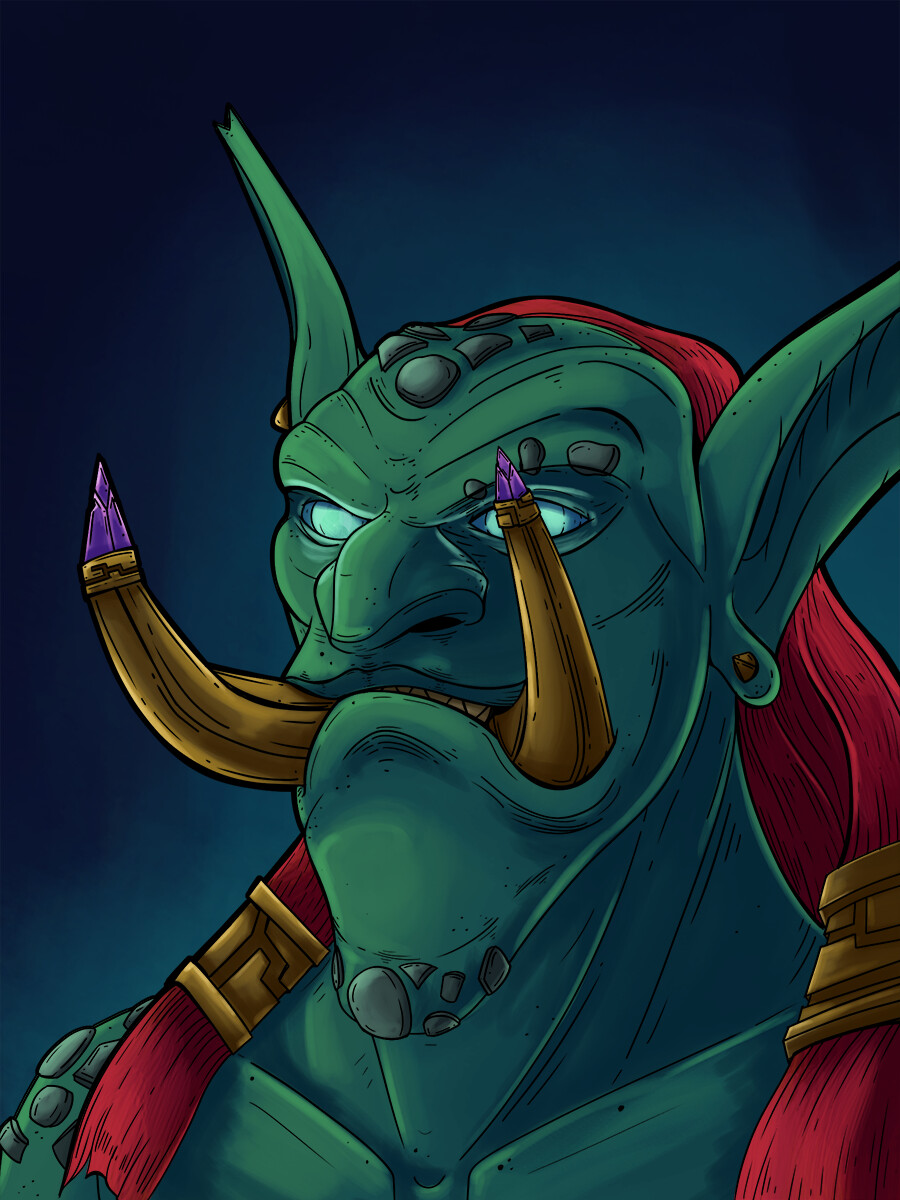 ArtStation - Zandalari Troll Portrait