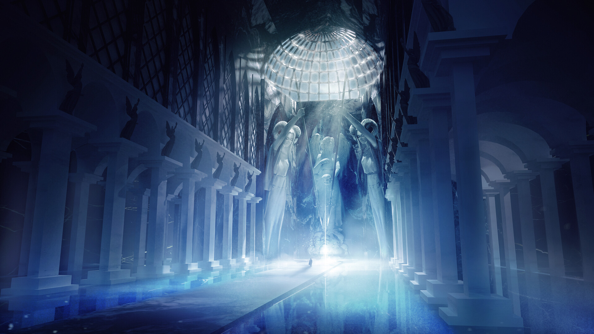 ArtStation - Ancient winter temple concept art