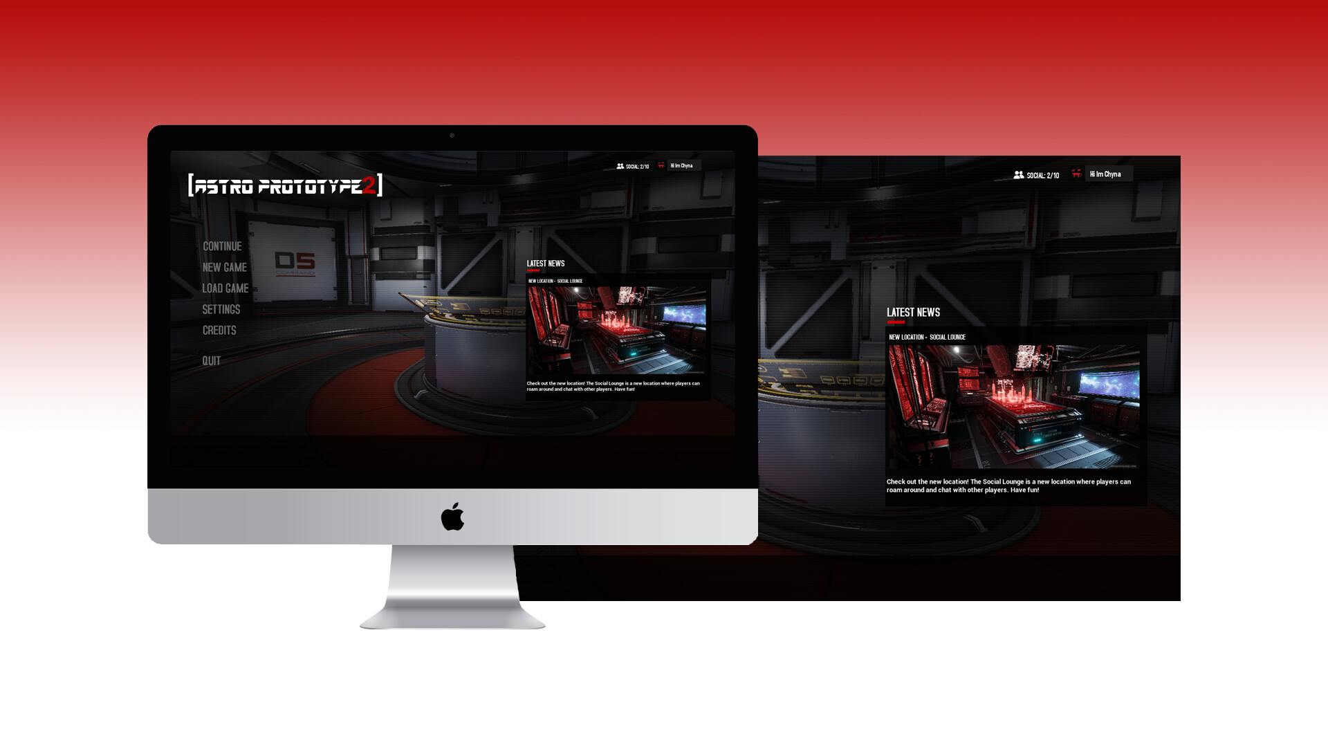 Chyna Terrell - Astro Prototype 2 Main Menu / ETSU (WIP)