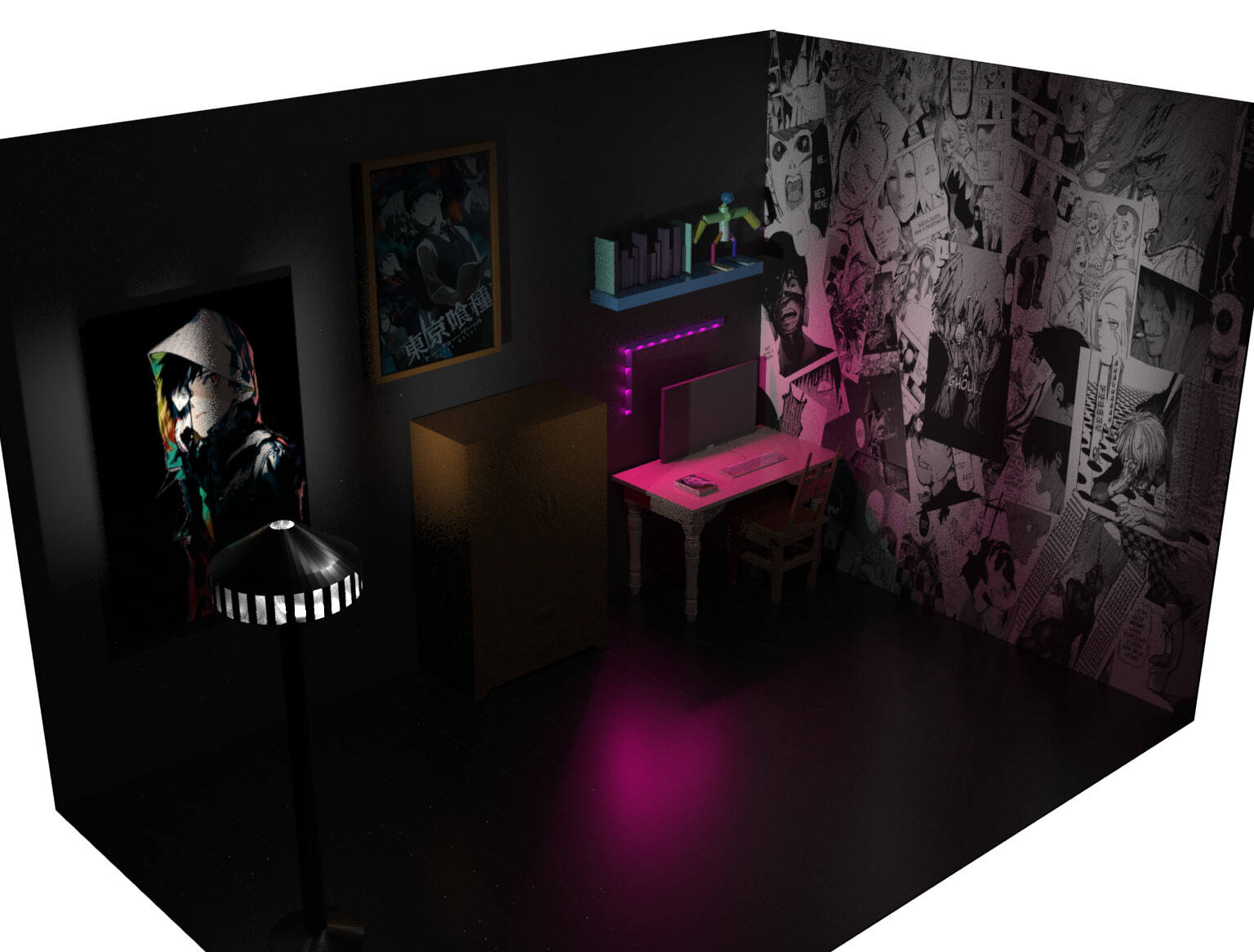 ArtStation - Tokyo Ghoul Room