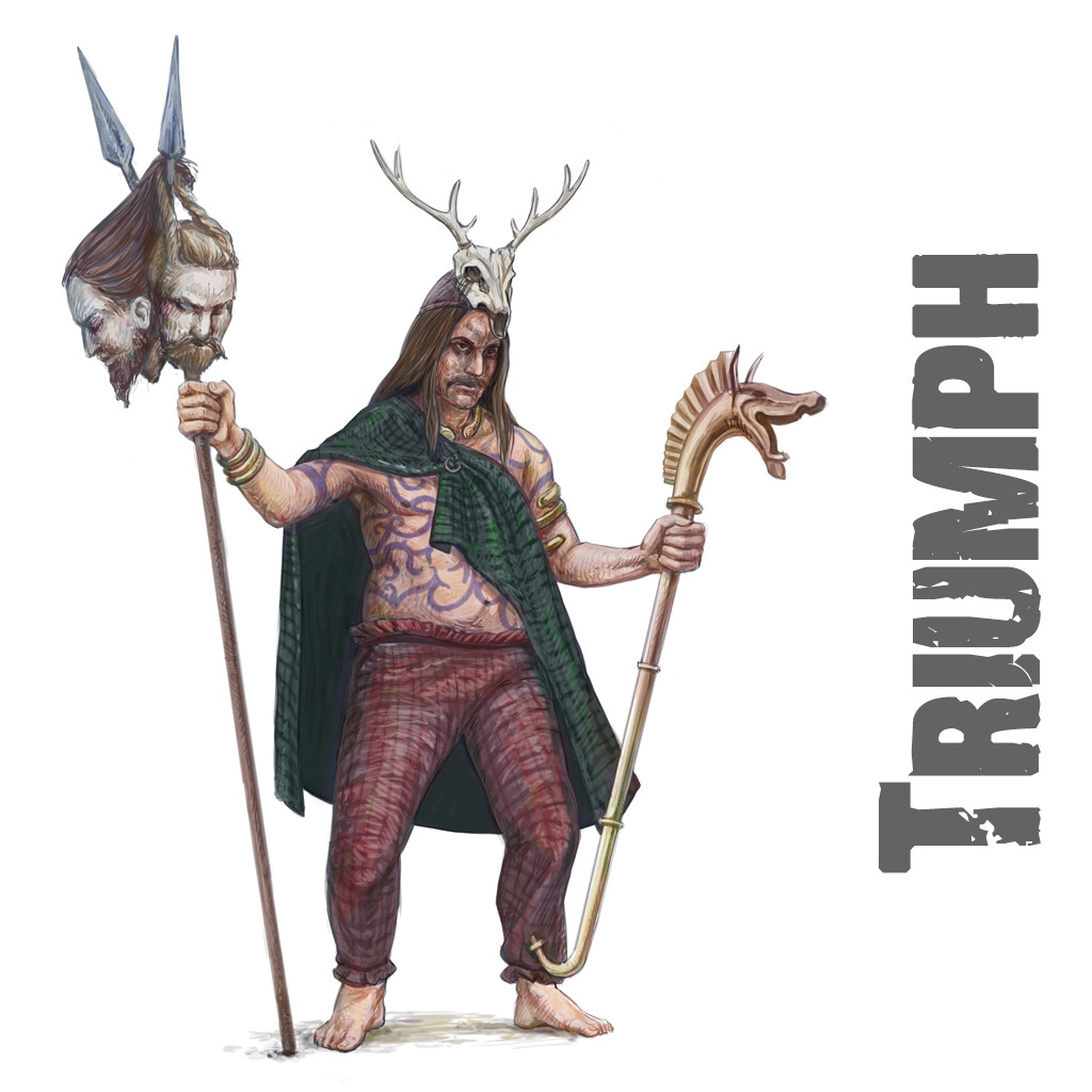 ArtStation - Gallic druid