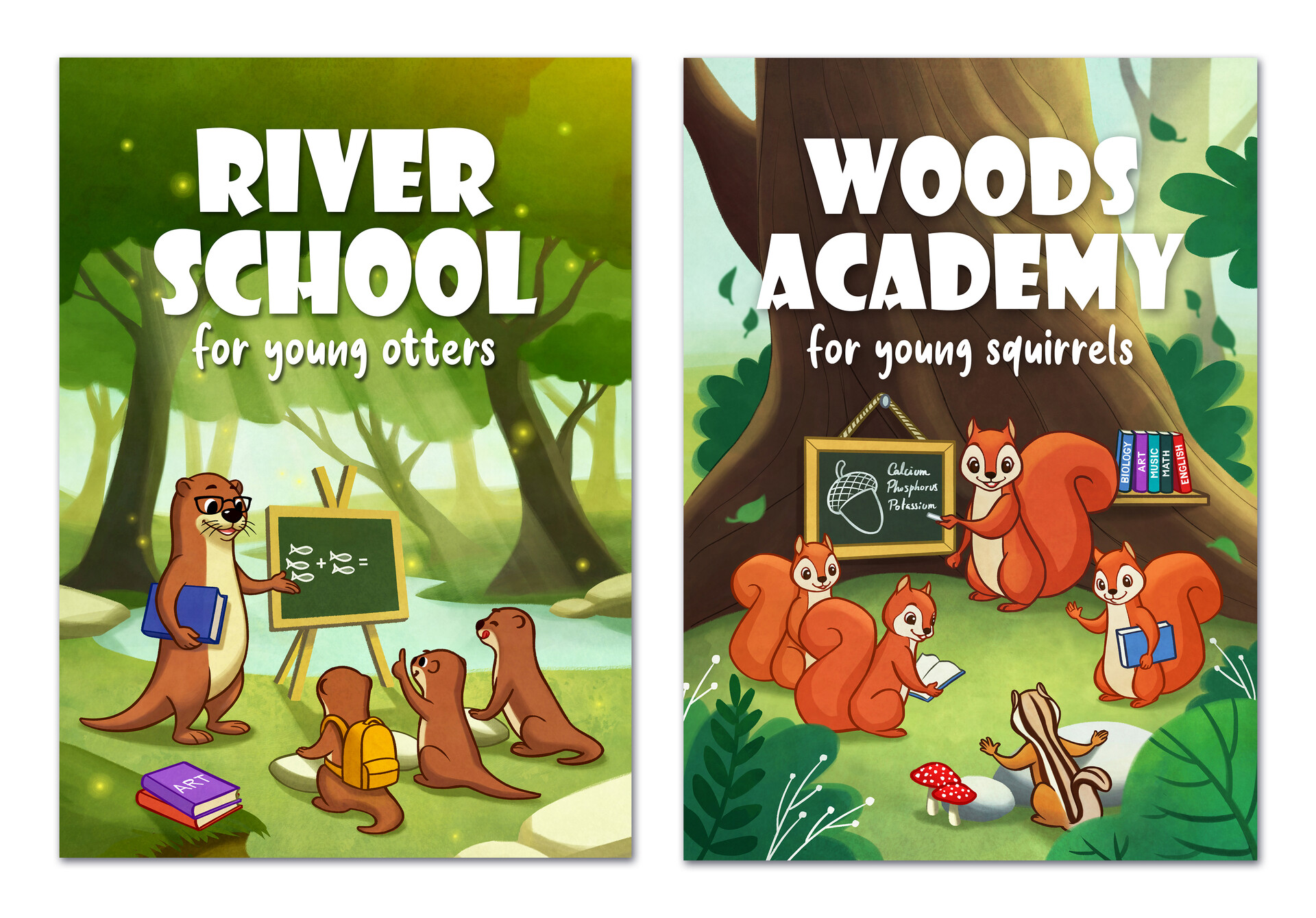 ArtStation - Cover books for children's educational project