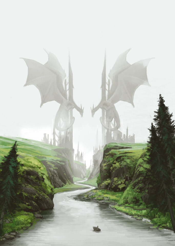 ArtStation - Dragon River