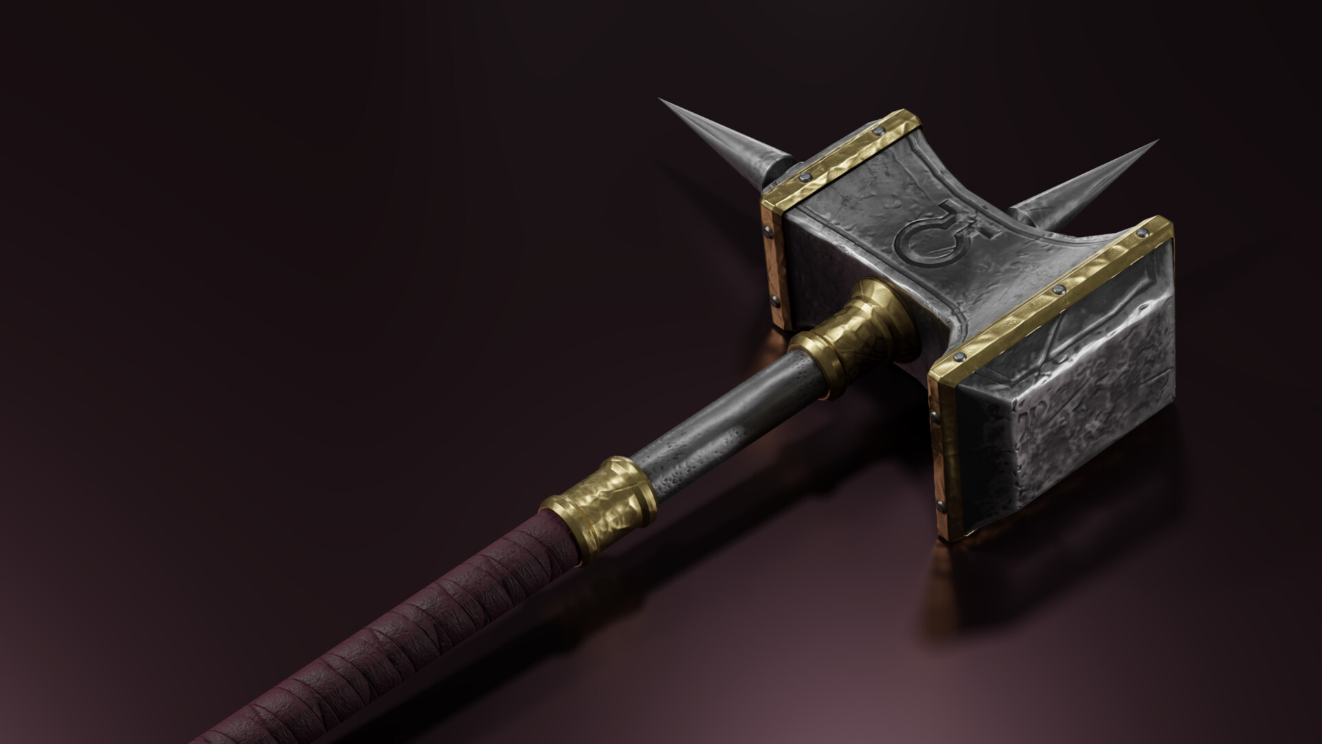 Two Handed Warhammer Weapon