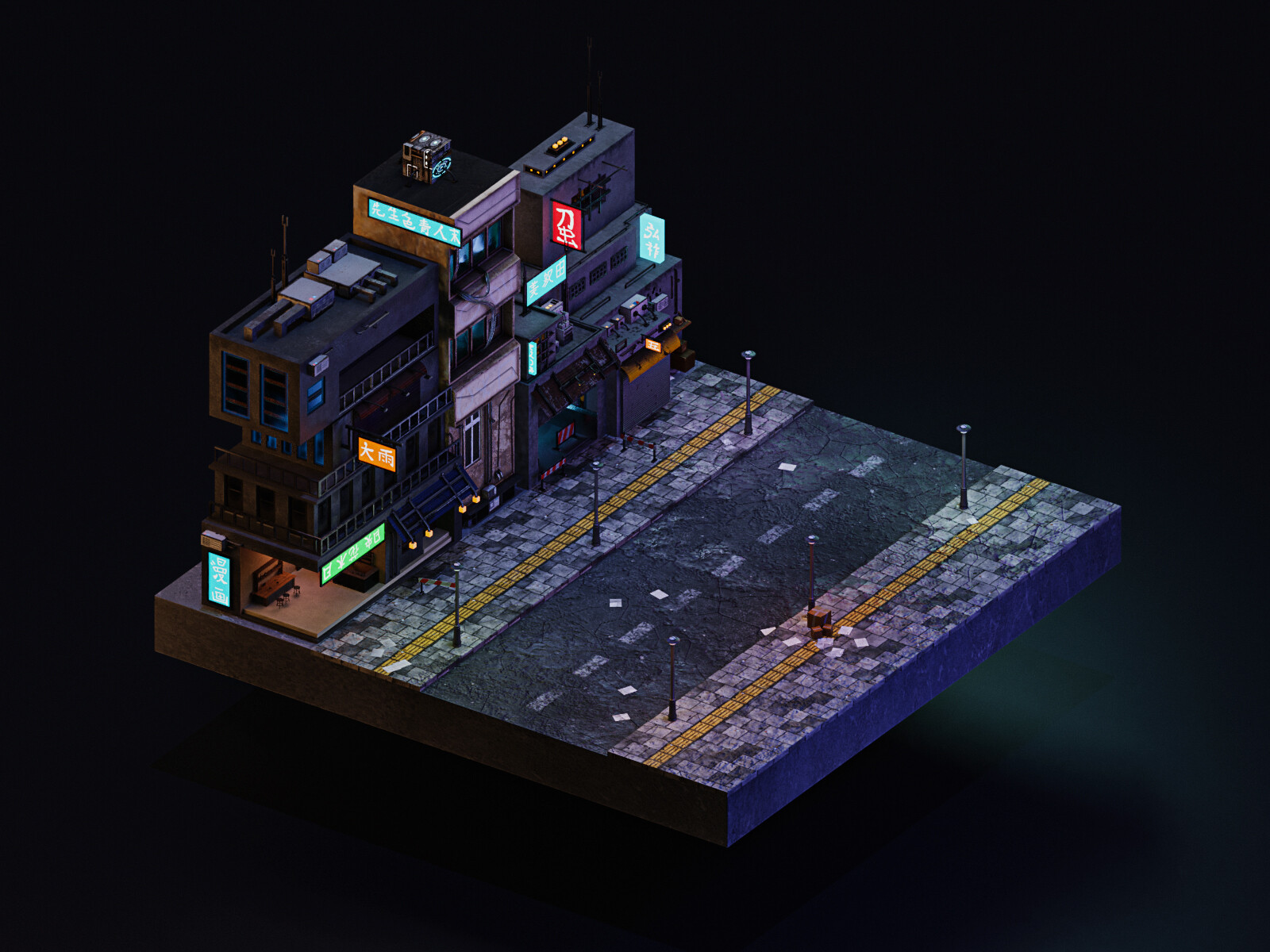 ArtStation - Cyberpunk Street