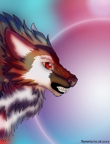 ArtStation - Agressive wolf headshot