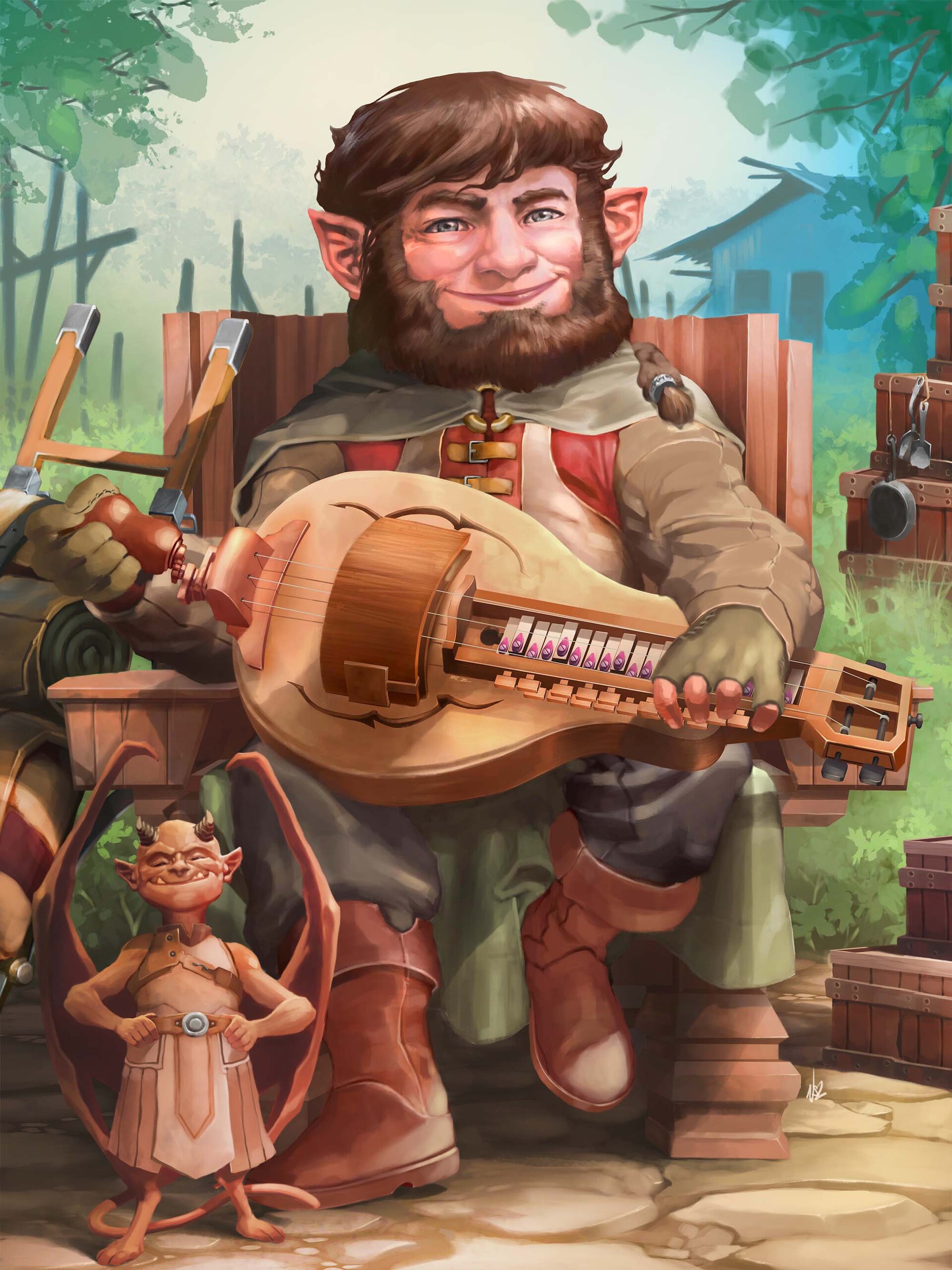 ArtStation - A Hobbit Bard Traveler