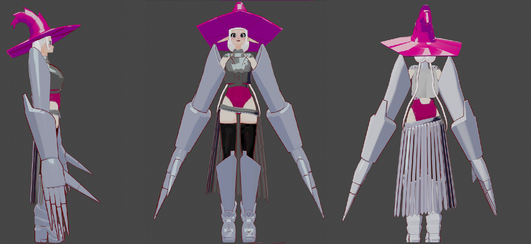 ArtStation - WIP Character 3D - Mecha Witch