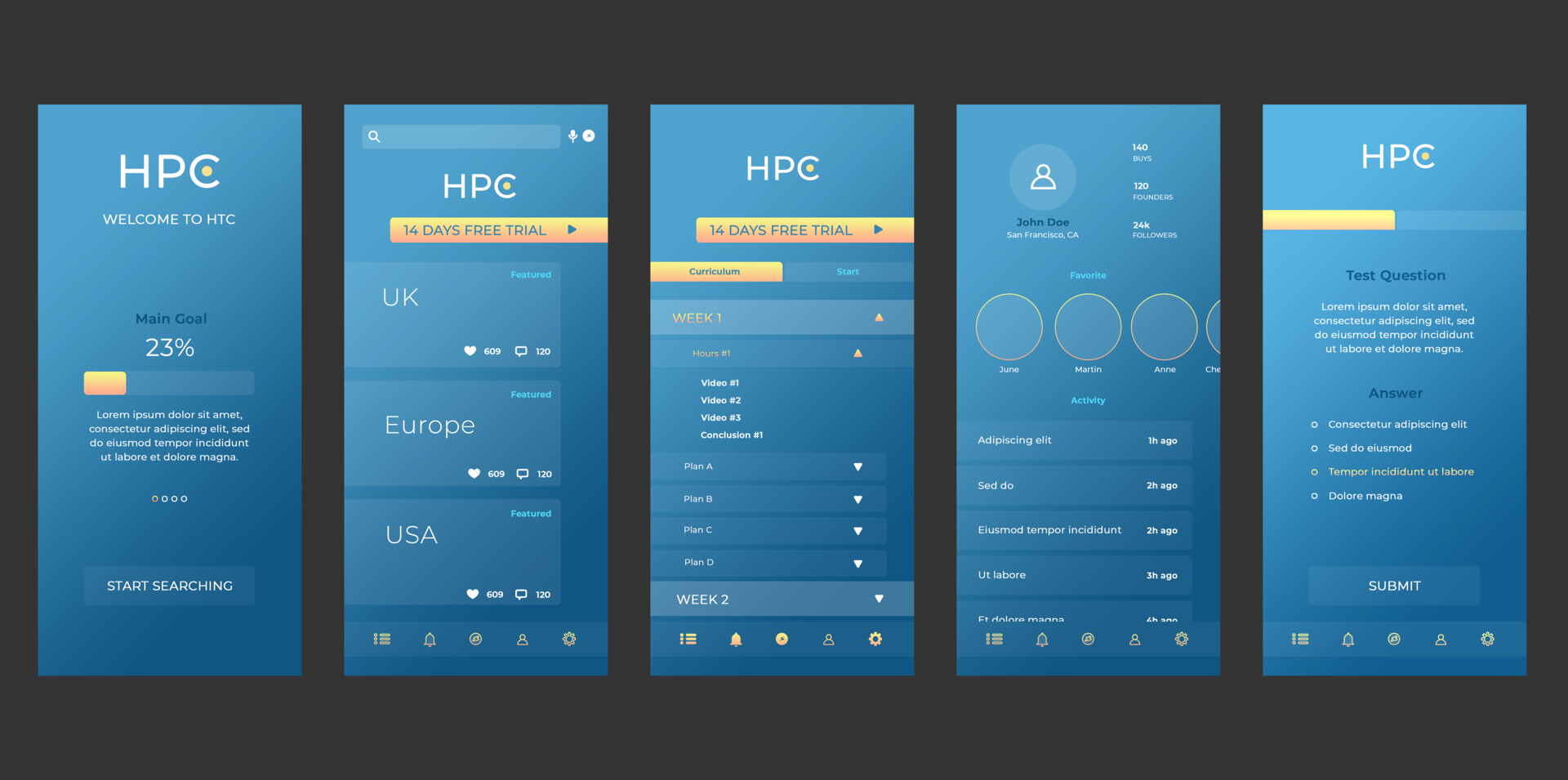 ArtStation - App interface design