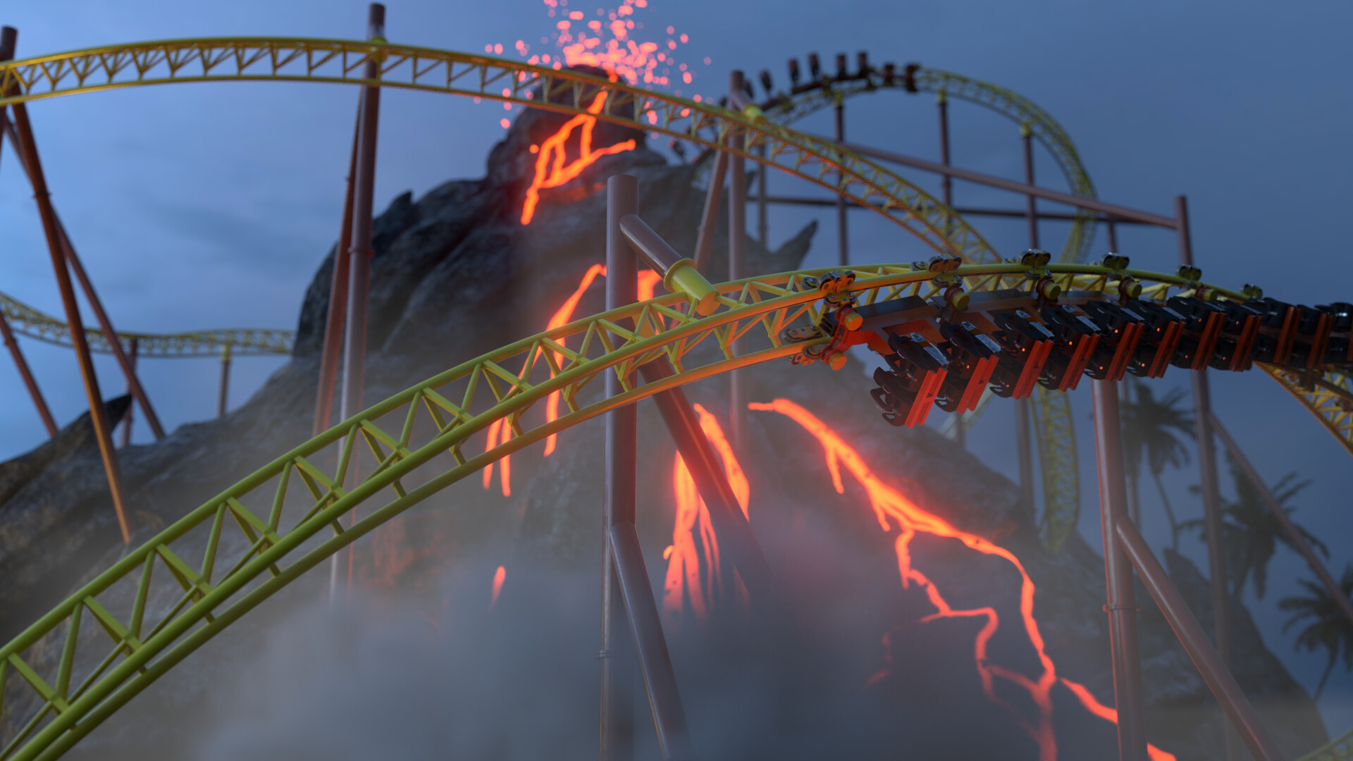 ArtStation - VolcanoTheBlastCoaster