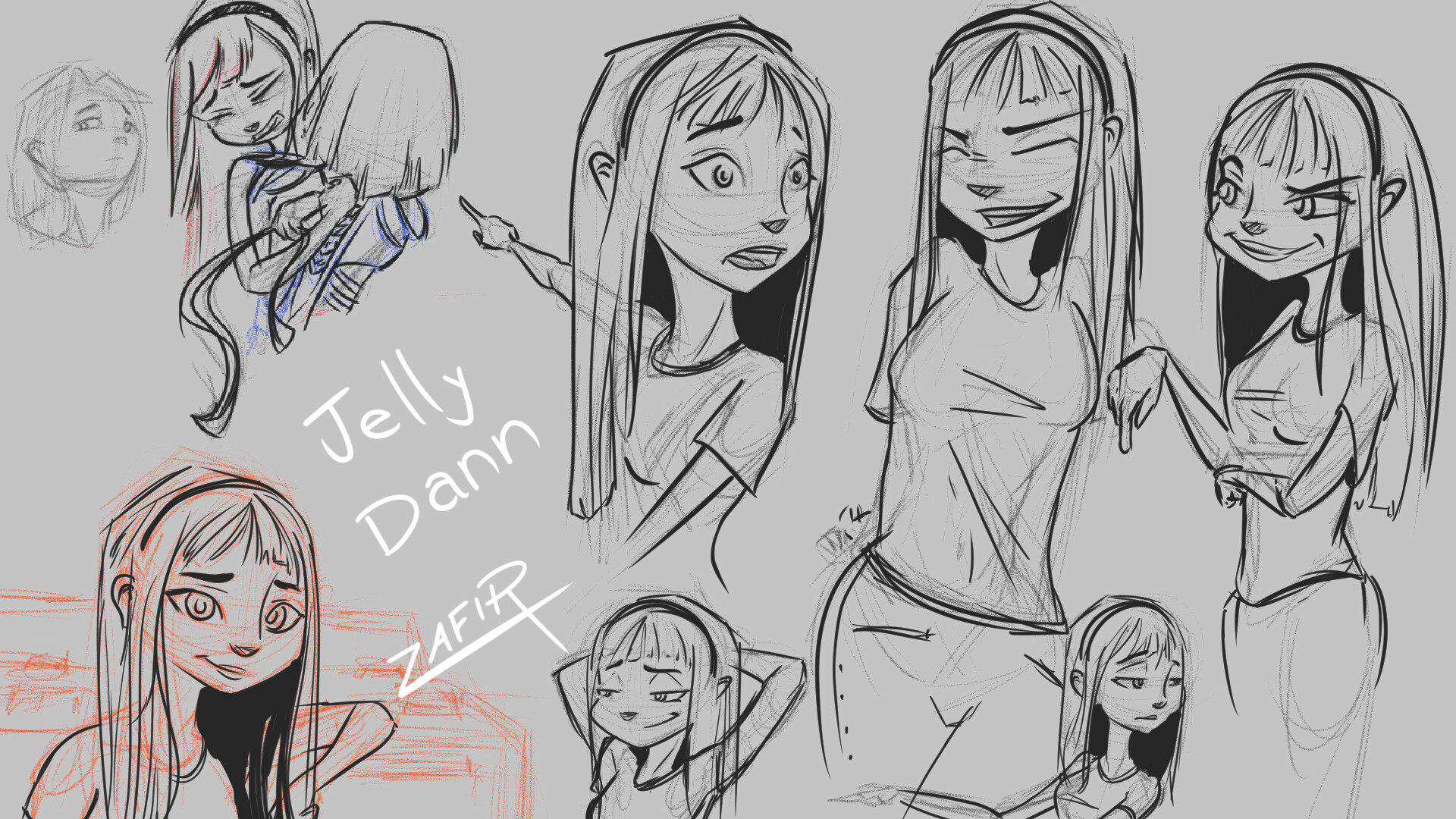 ArtStation - Jelly Dann, Model sheet