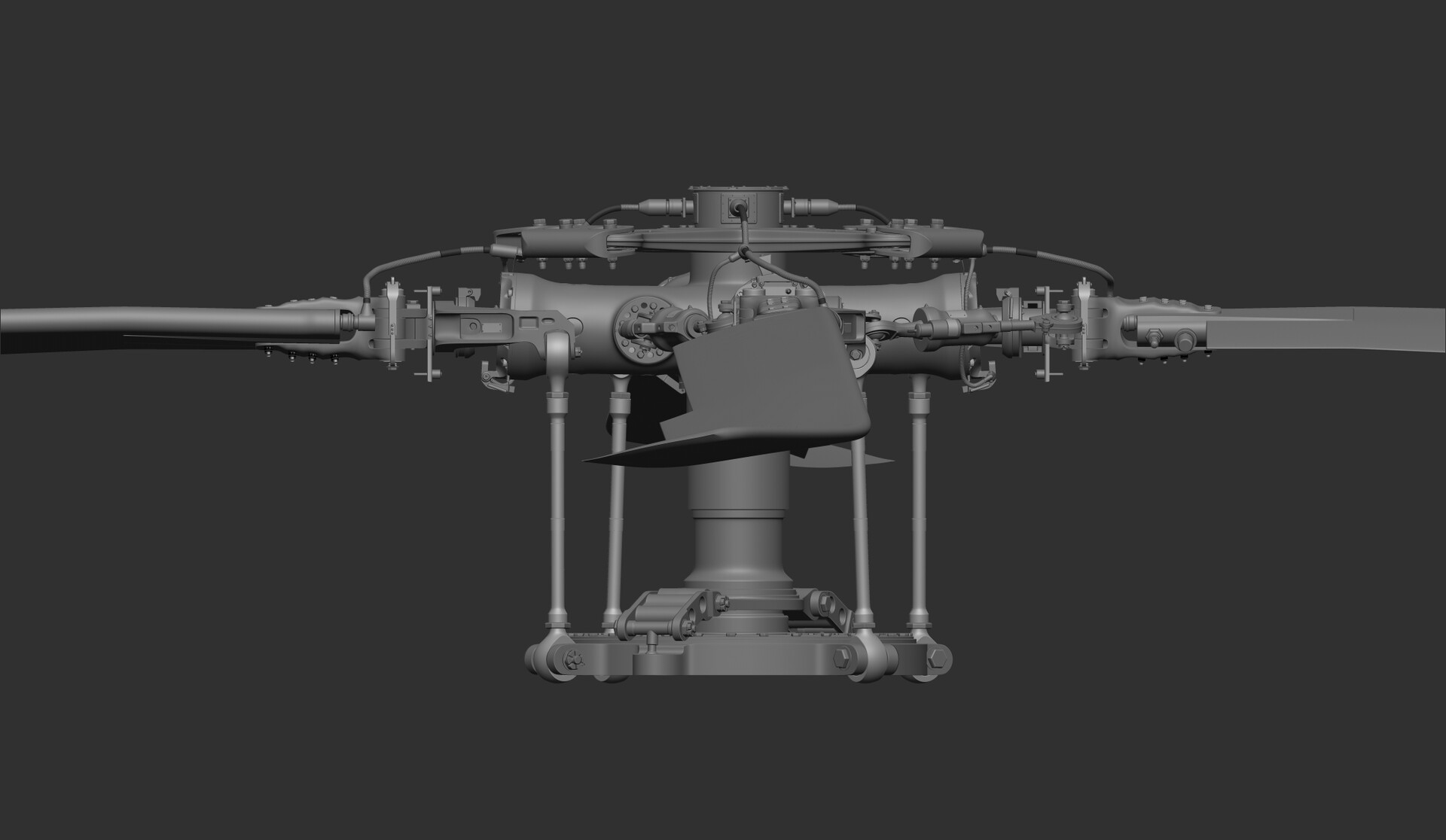 Elliot Packer - UH-60 Main and Rear rotor systems Highpoly
