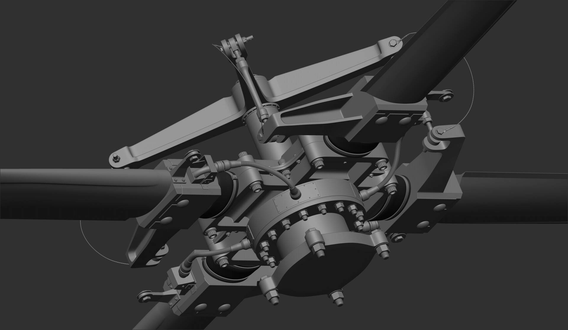 Elliot Packer - UH-60 Main and Rear rotor systems Highpoly