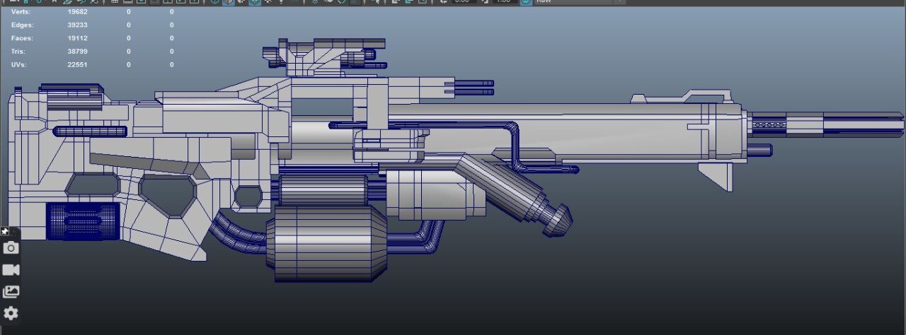 ArtStation - High dencity Sifi gun
