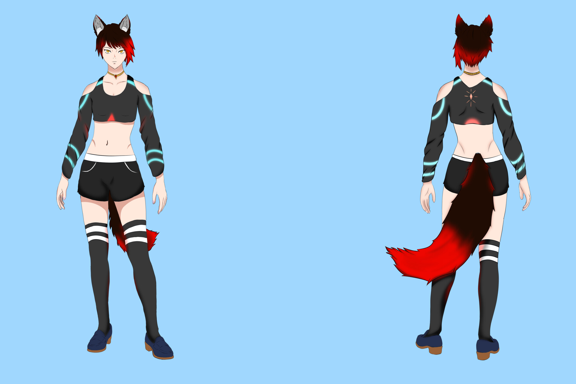 ArtStation - my vtuber ref sheet