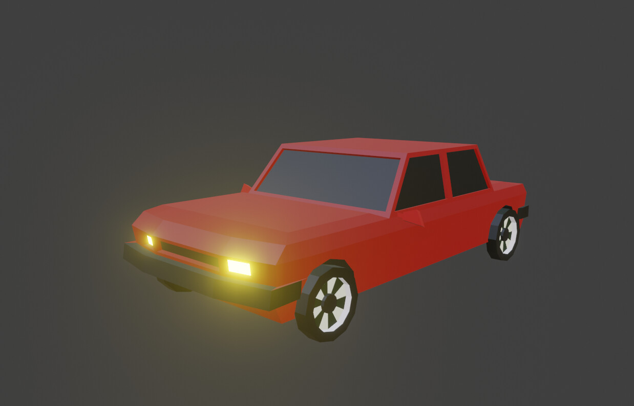 ArtStation - Lowpoly car