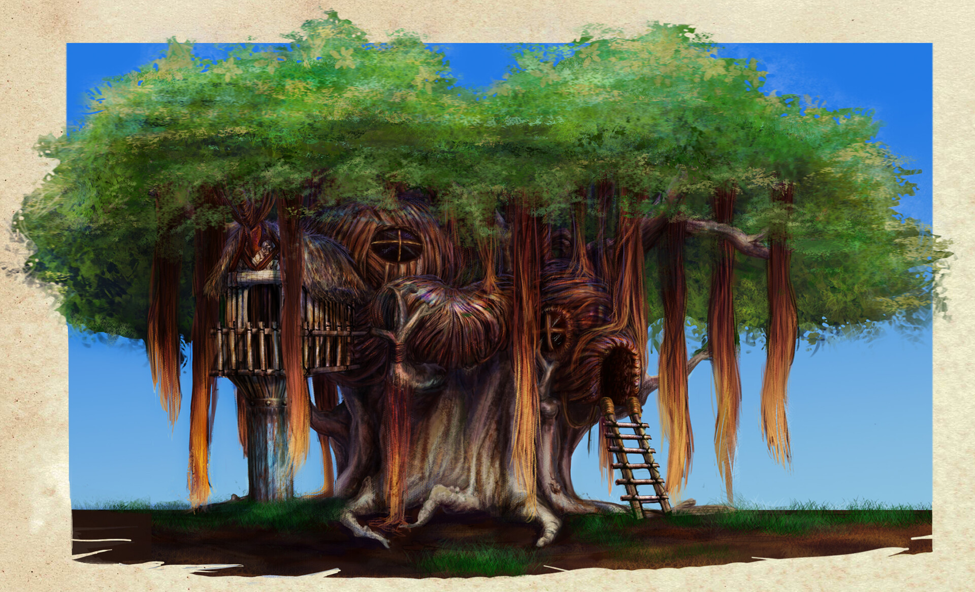 ArtStation - Mauritian Tree House