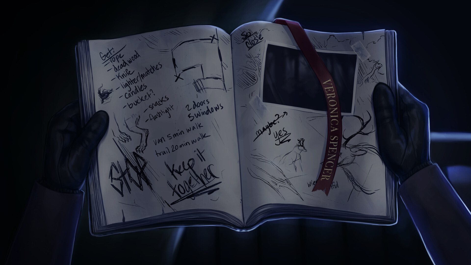 scrawled journal until dawn