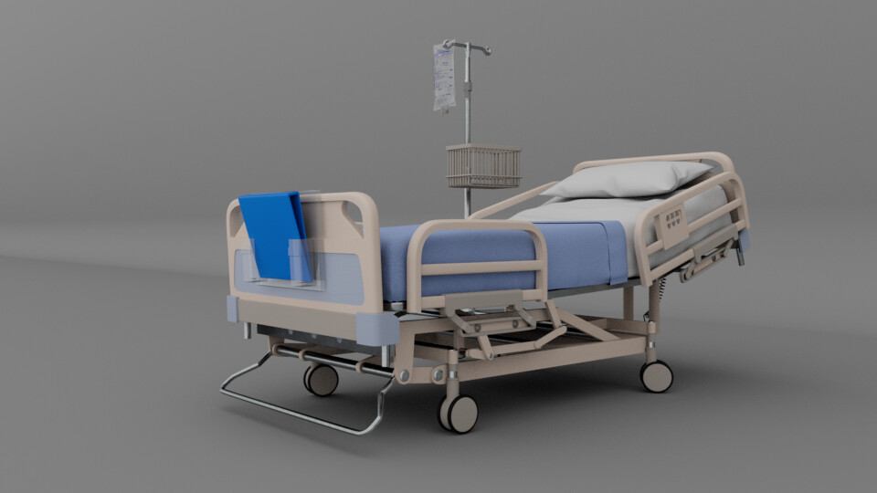 ArtStation - Hospital room scenery props
