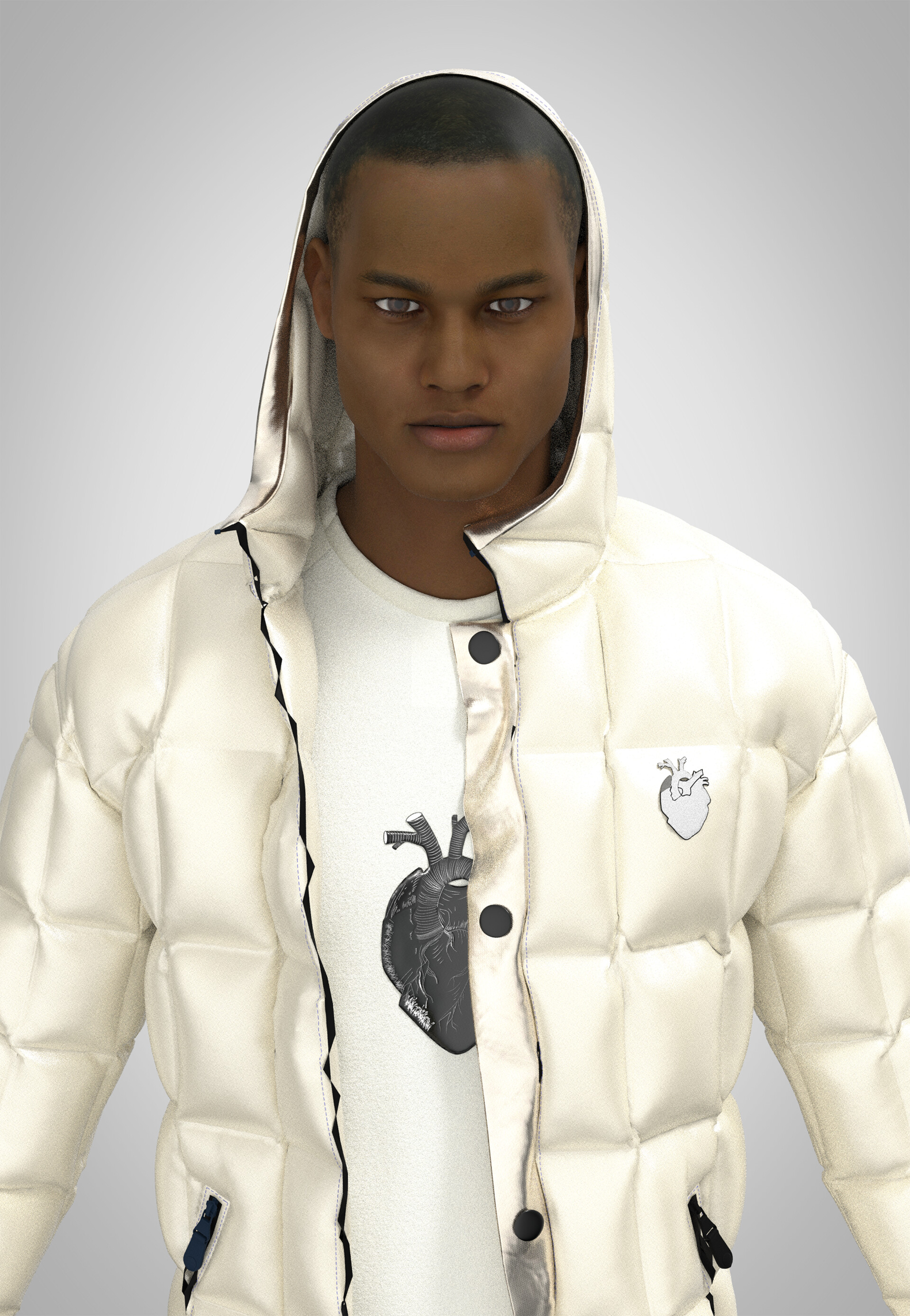 ArtStation - Puffer Jackets Virtual Fashion 3D