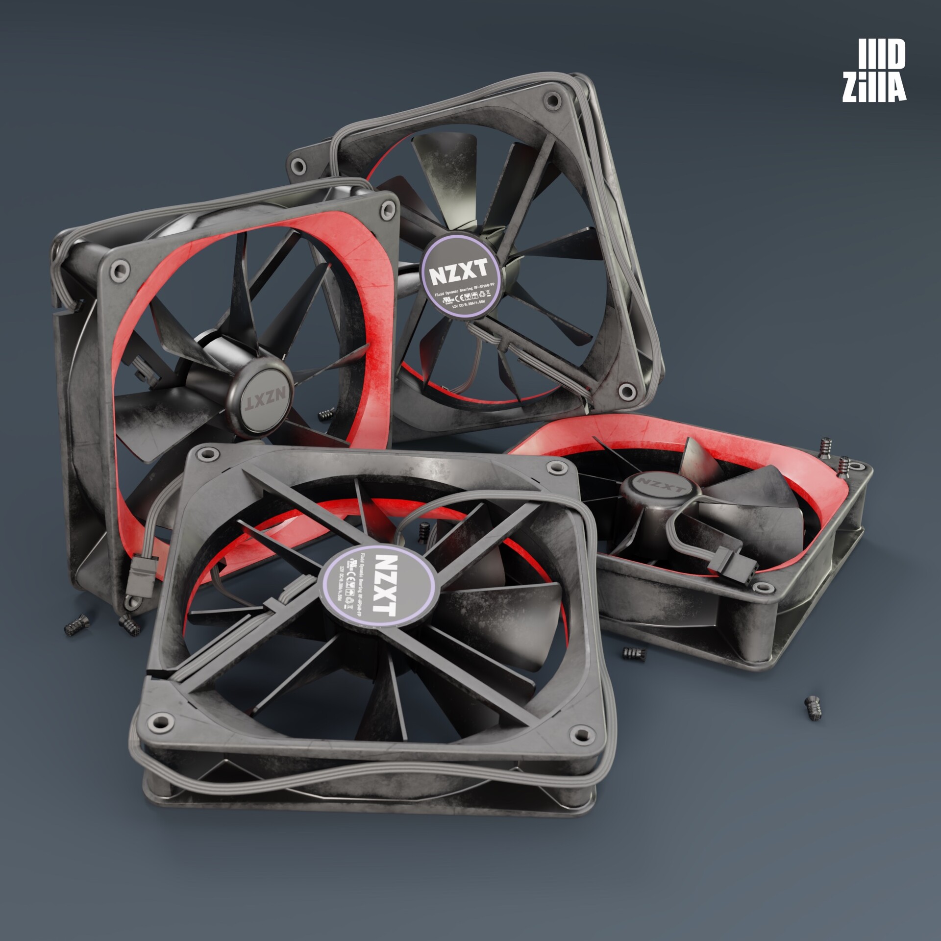 ArtStation - Set of NZXT Aer P