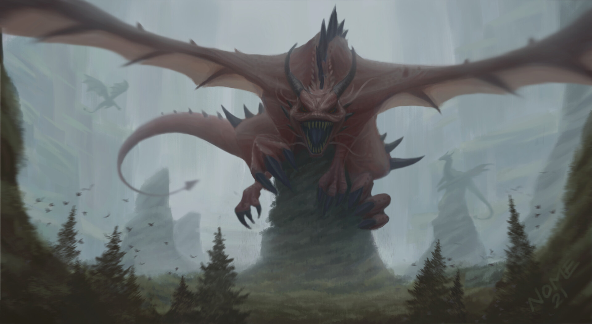 ArtStation - Red Dragon