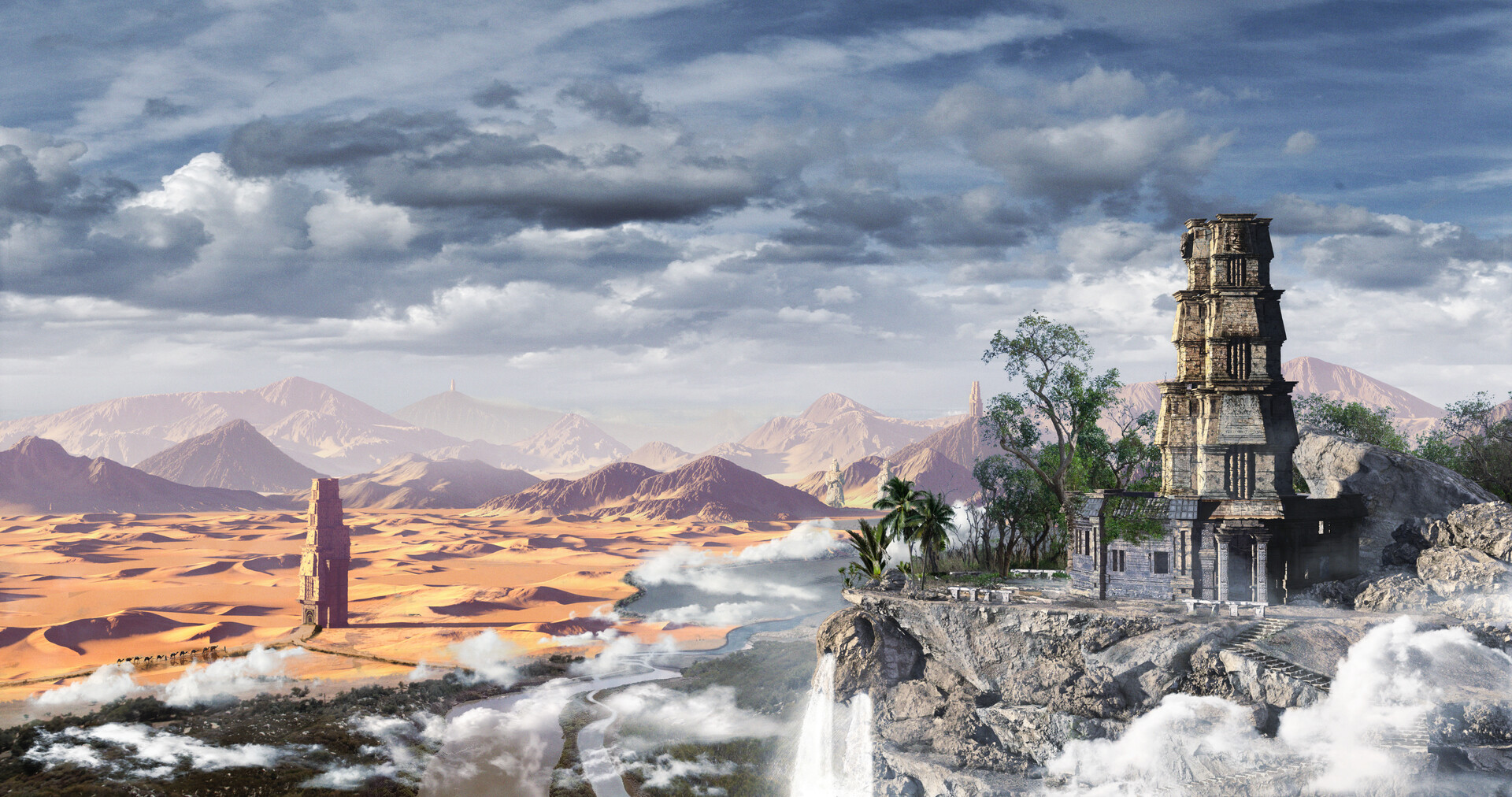 ArtStation - Desert Tower