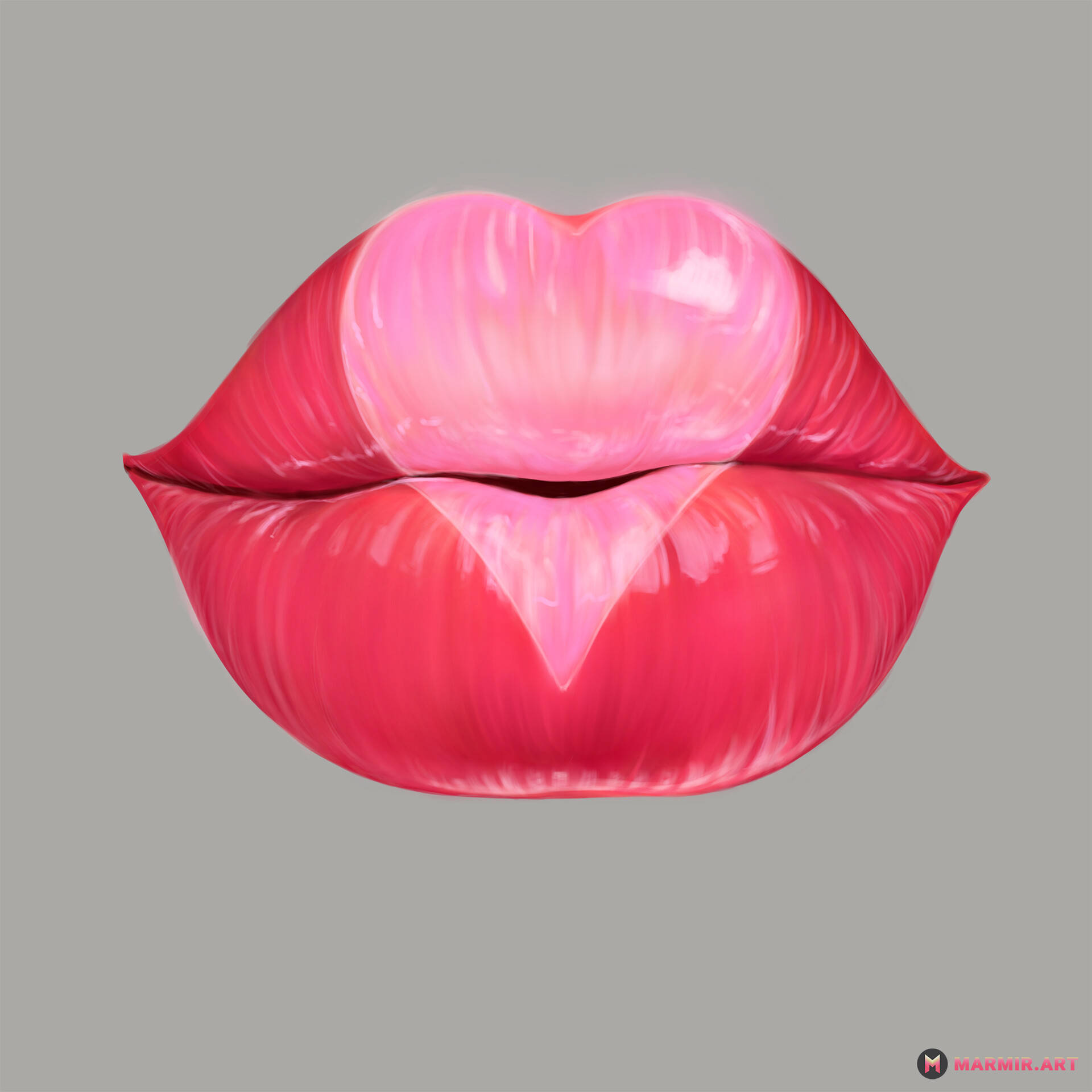 how to draw lips time lapse