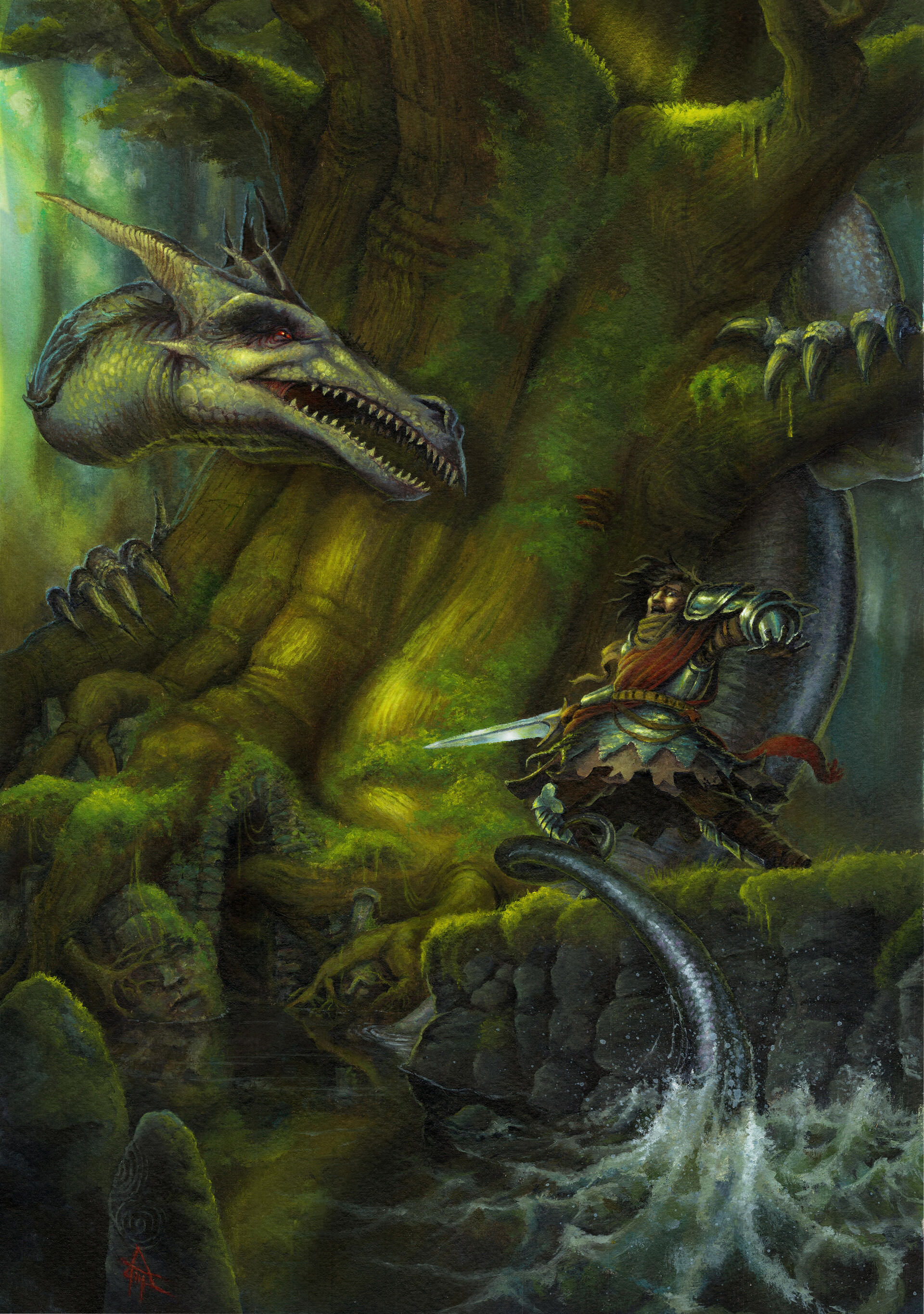 ArtStation - "The Dragon and the Oak" Book Cover