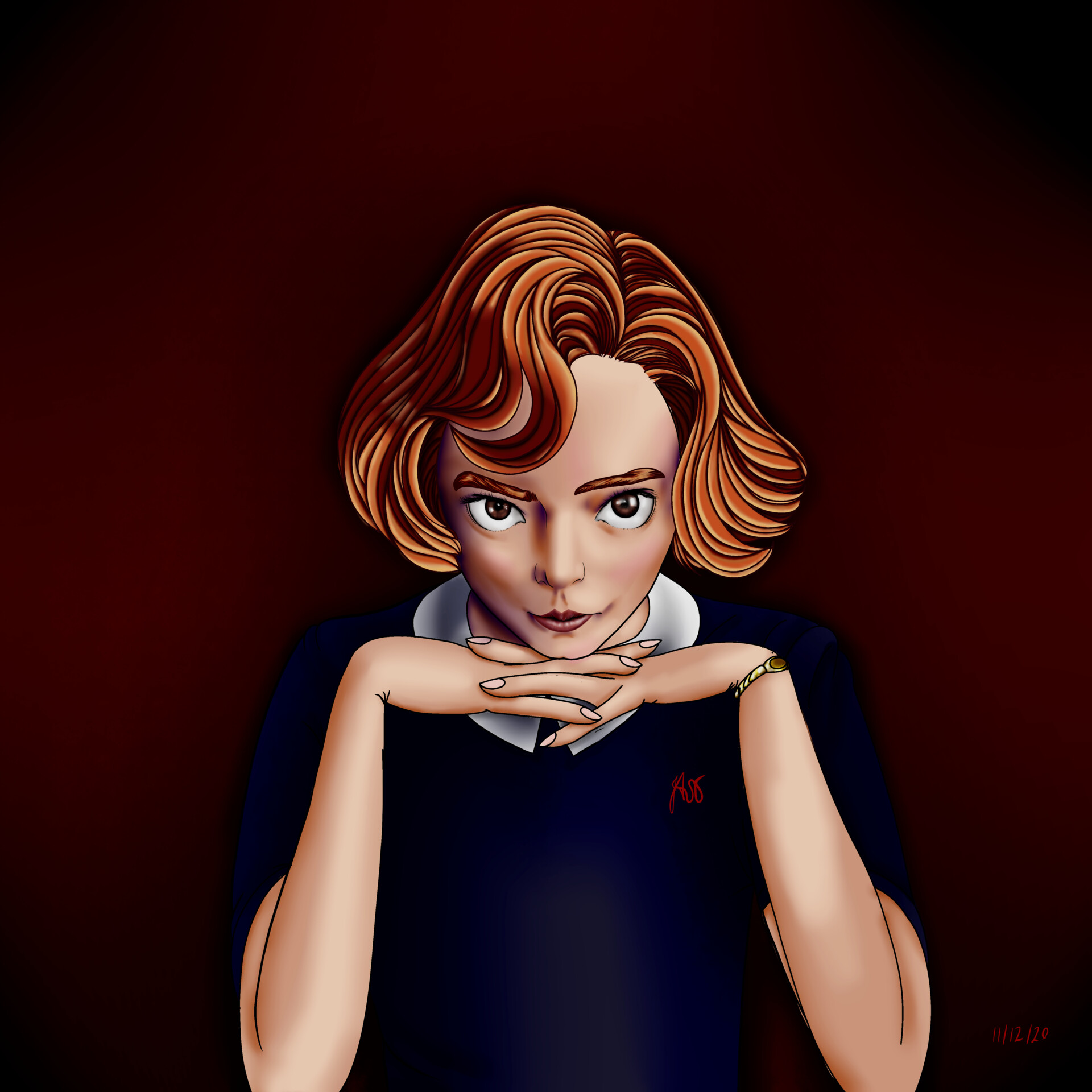 ArtStation - Portrait-The Queen's Gambit