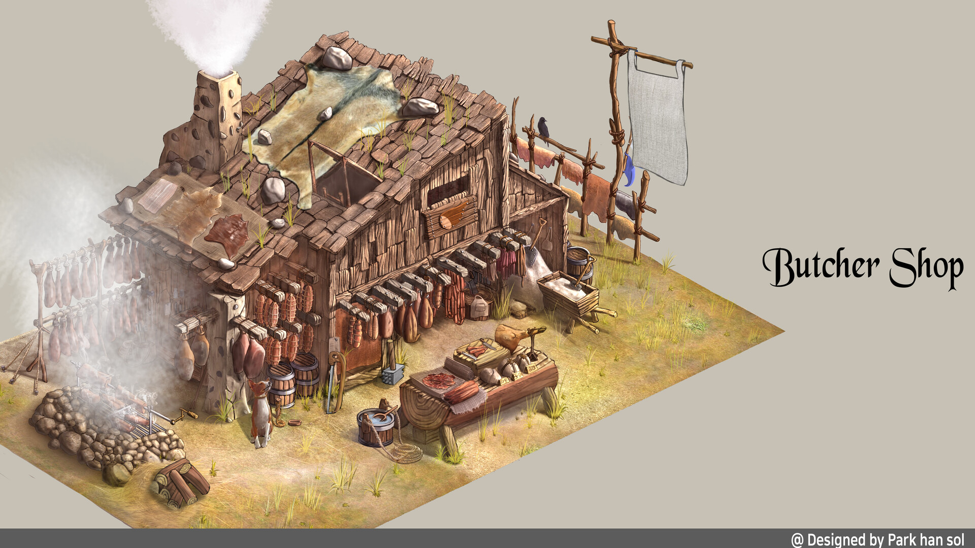ArtStation - butcher shop