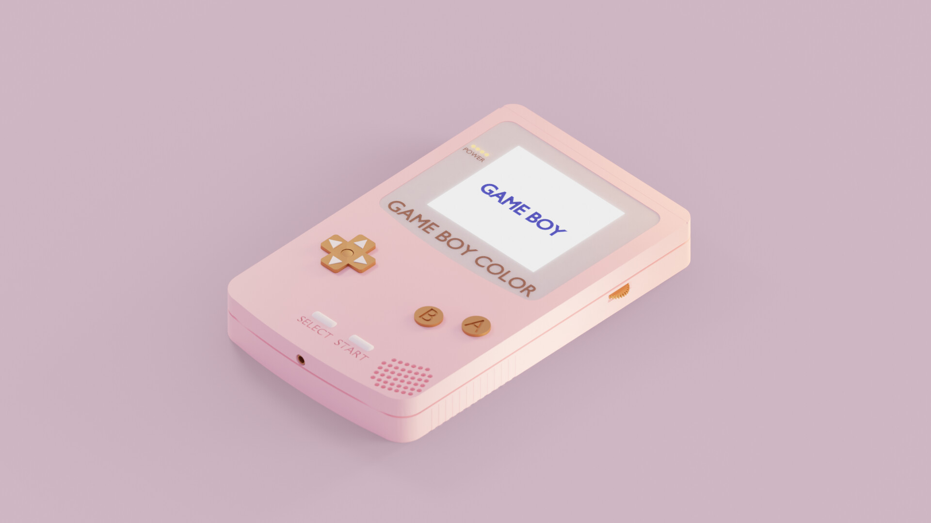 ArtStation - millenial pink gameboy